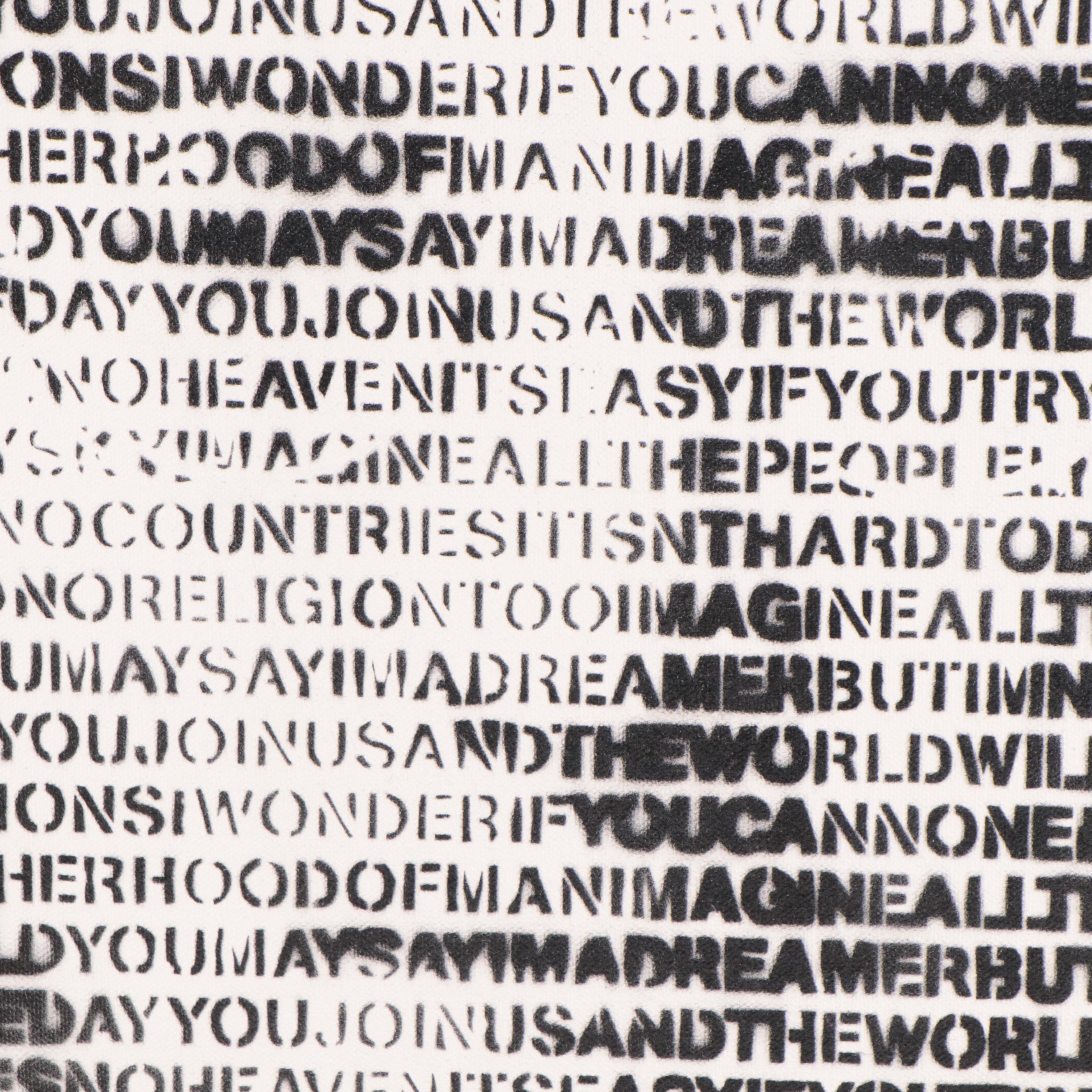 David Ballinger Stencil Spray Painting "Imagine" | EBTH