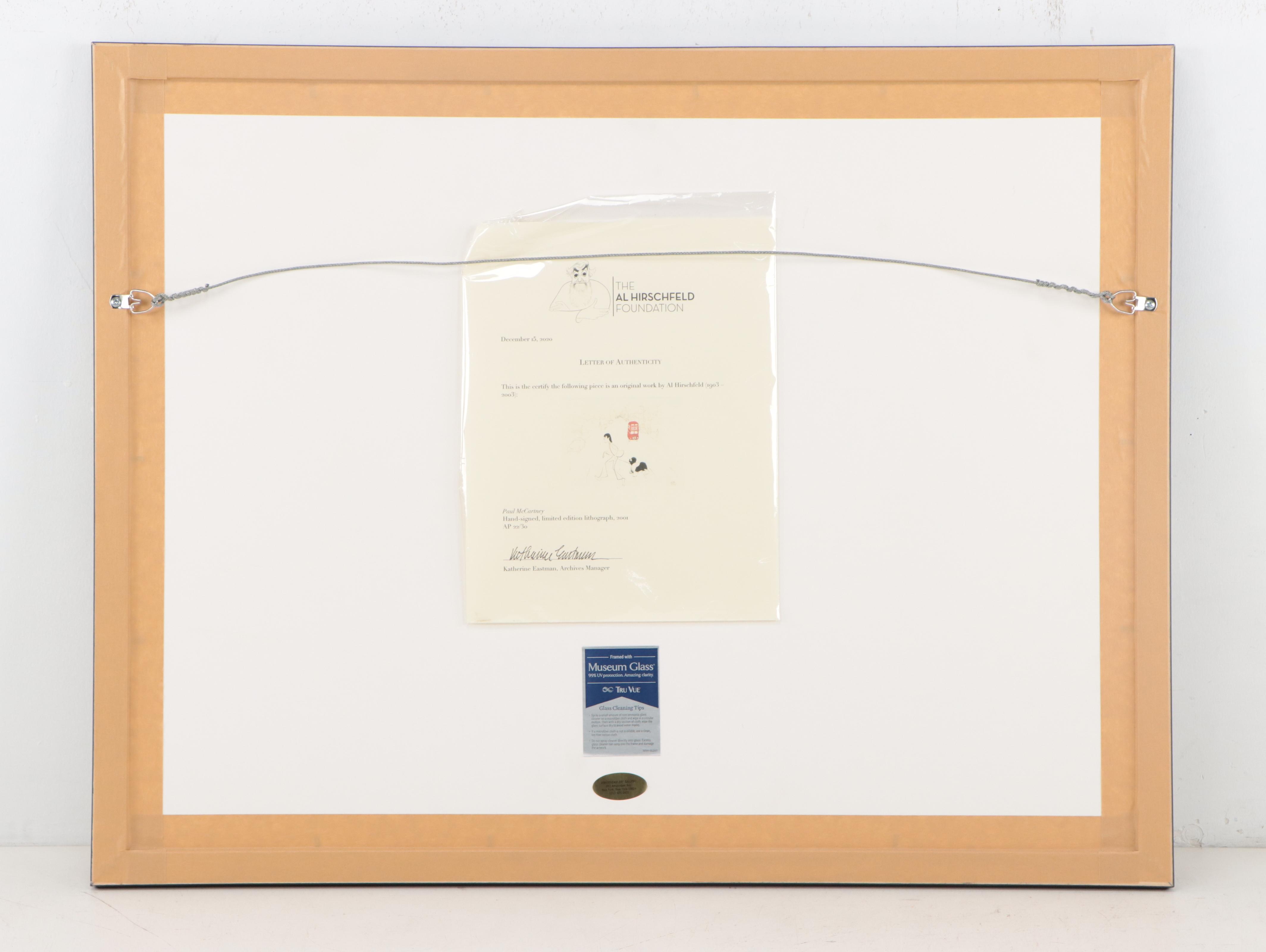 Albert Hirschfeld Lithograph "Paul McCartney," 2001 | EBTH