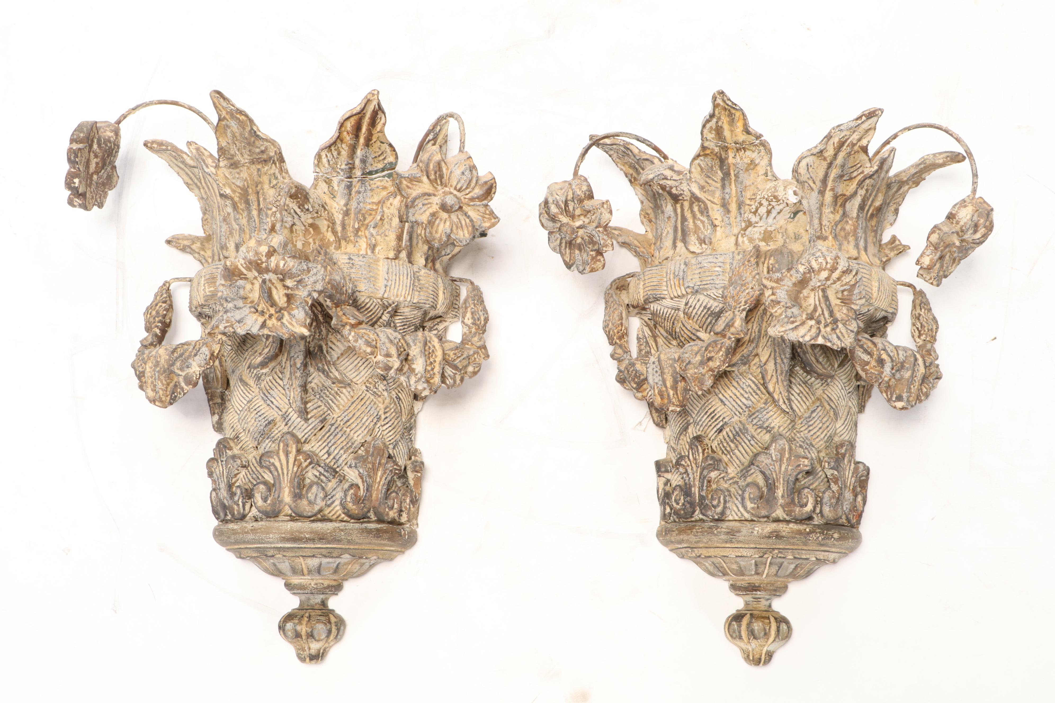 French Rococo Style Plaster Wall Hangings | Everything But The House