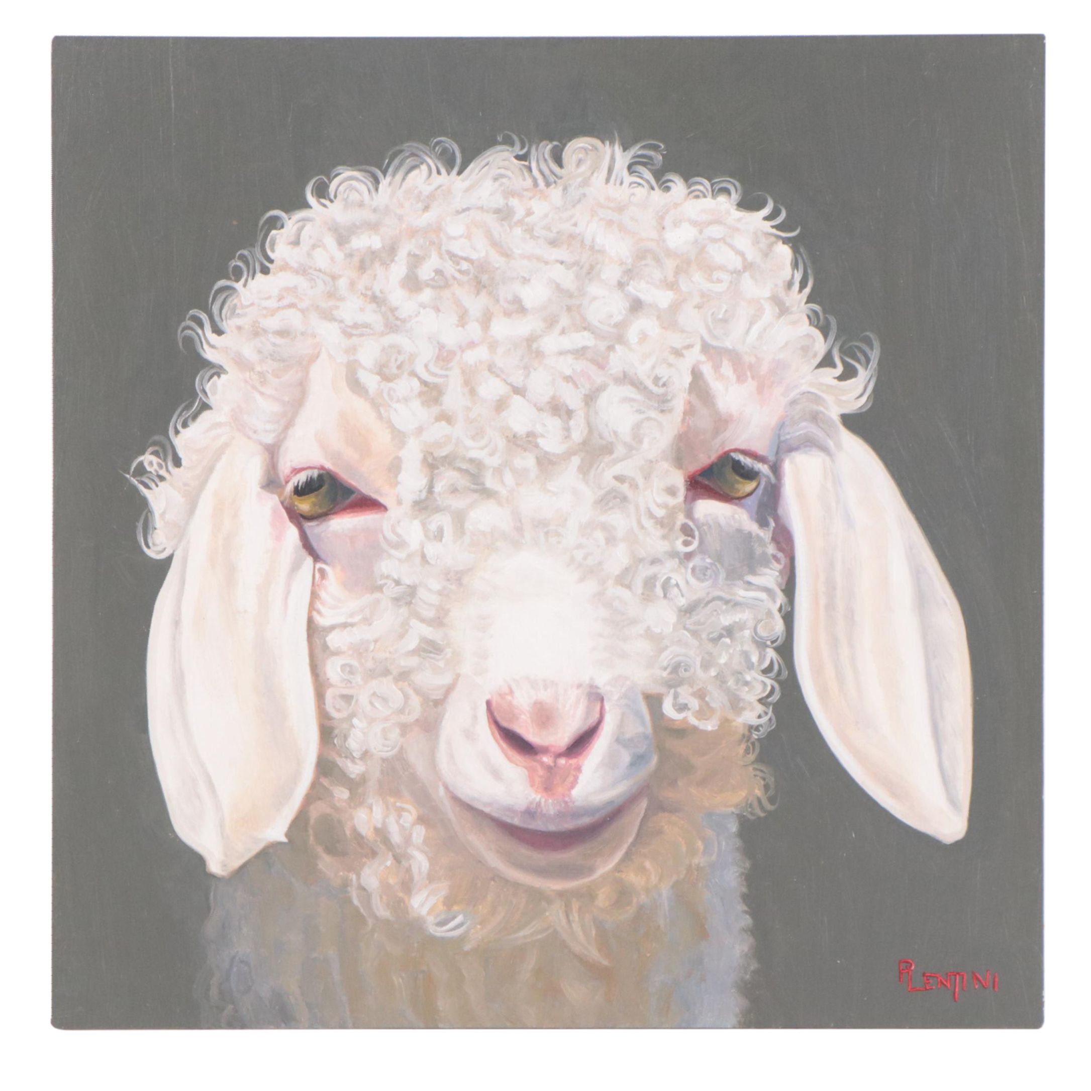 Peter Lentini Oil Painting "Capra Angora," 21st Century | EBTH