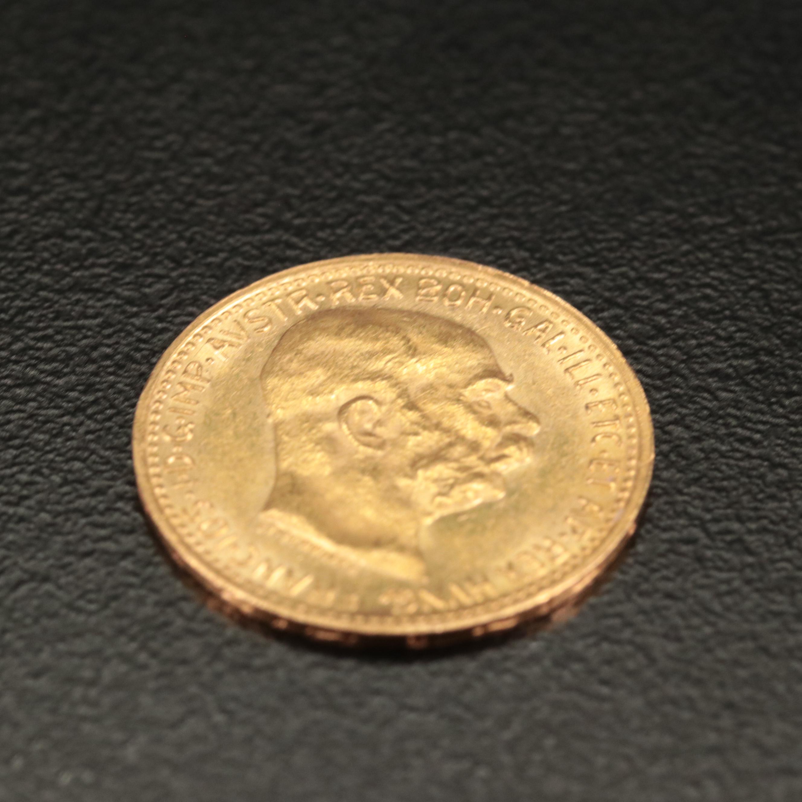 1911 Austria 10-Corona Gold Coin | EBTH