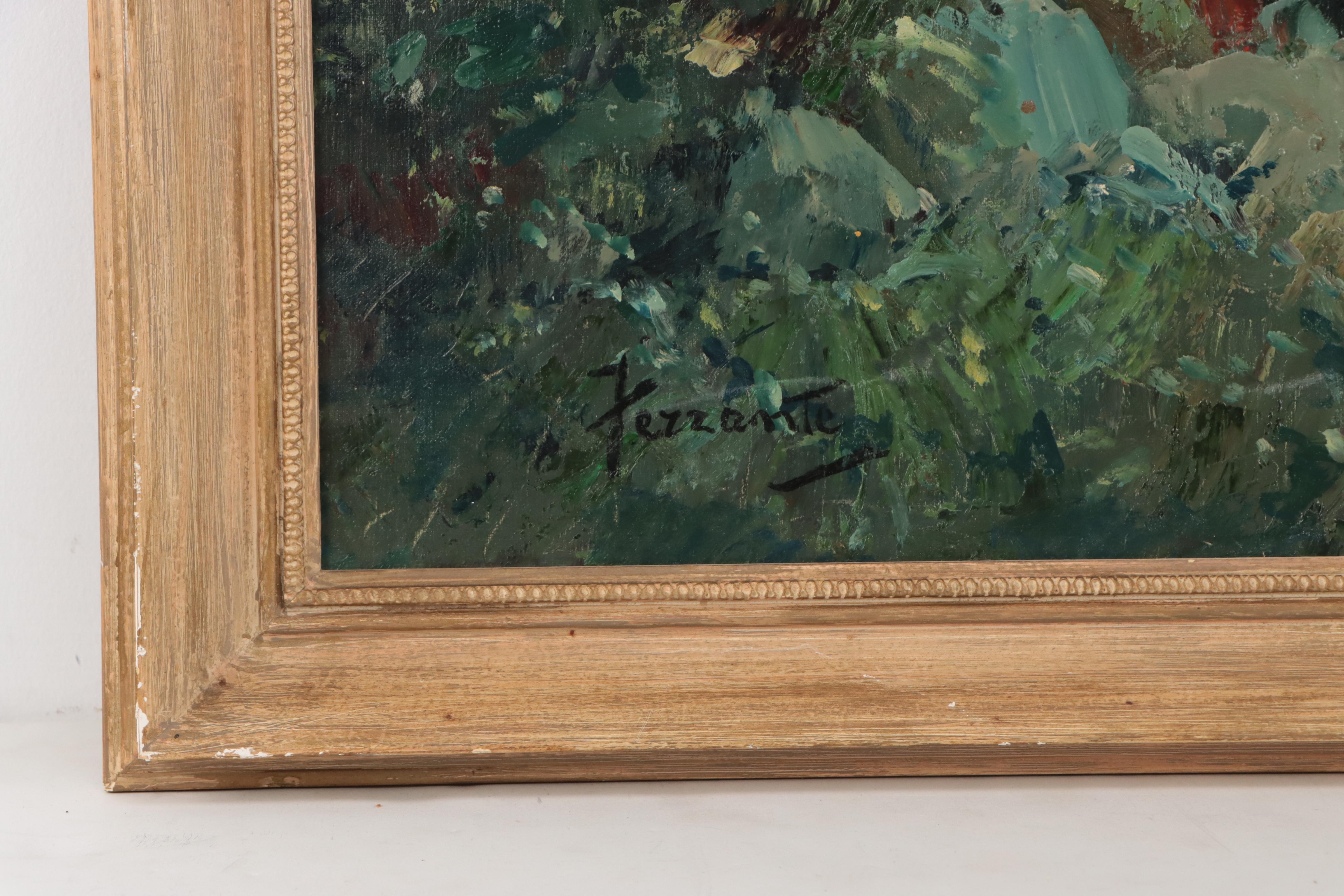 Ferrante Amalfi Coastal Landscape Oil Painting | EBTH