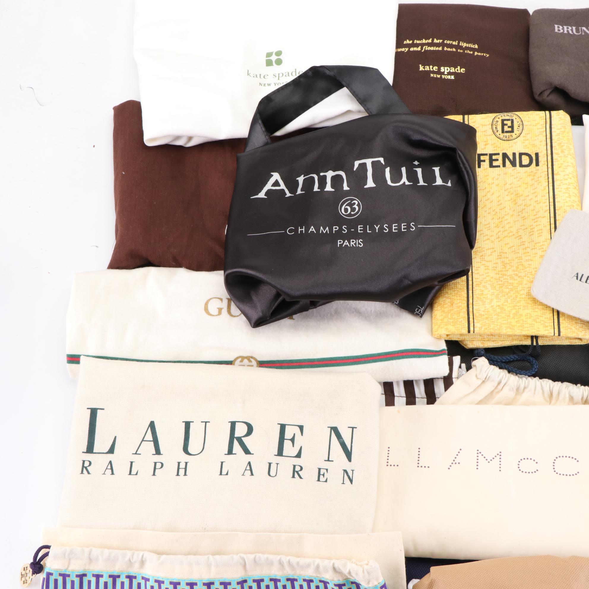 Designer Dust Bags Including Louis Vuitton, Fendi, Chanel, Gucci and ...