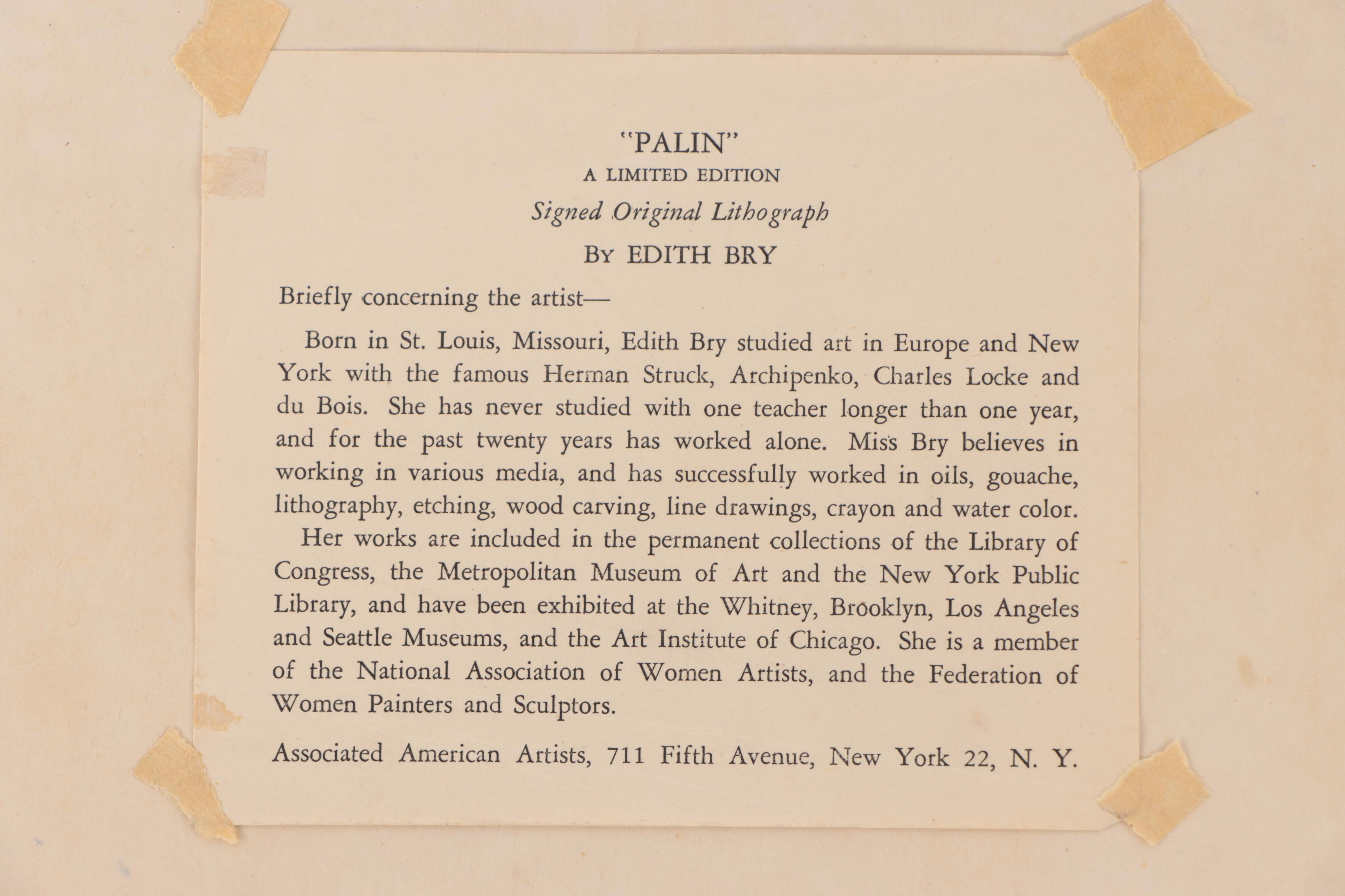 John Wesley Carroll Lithograph of a Woman with Ribbons and More | EBTH