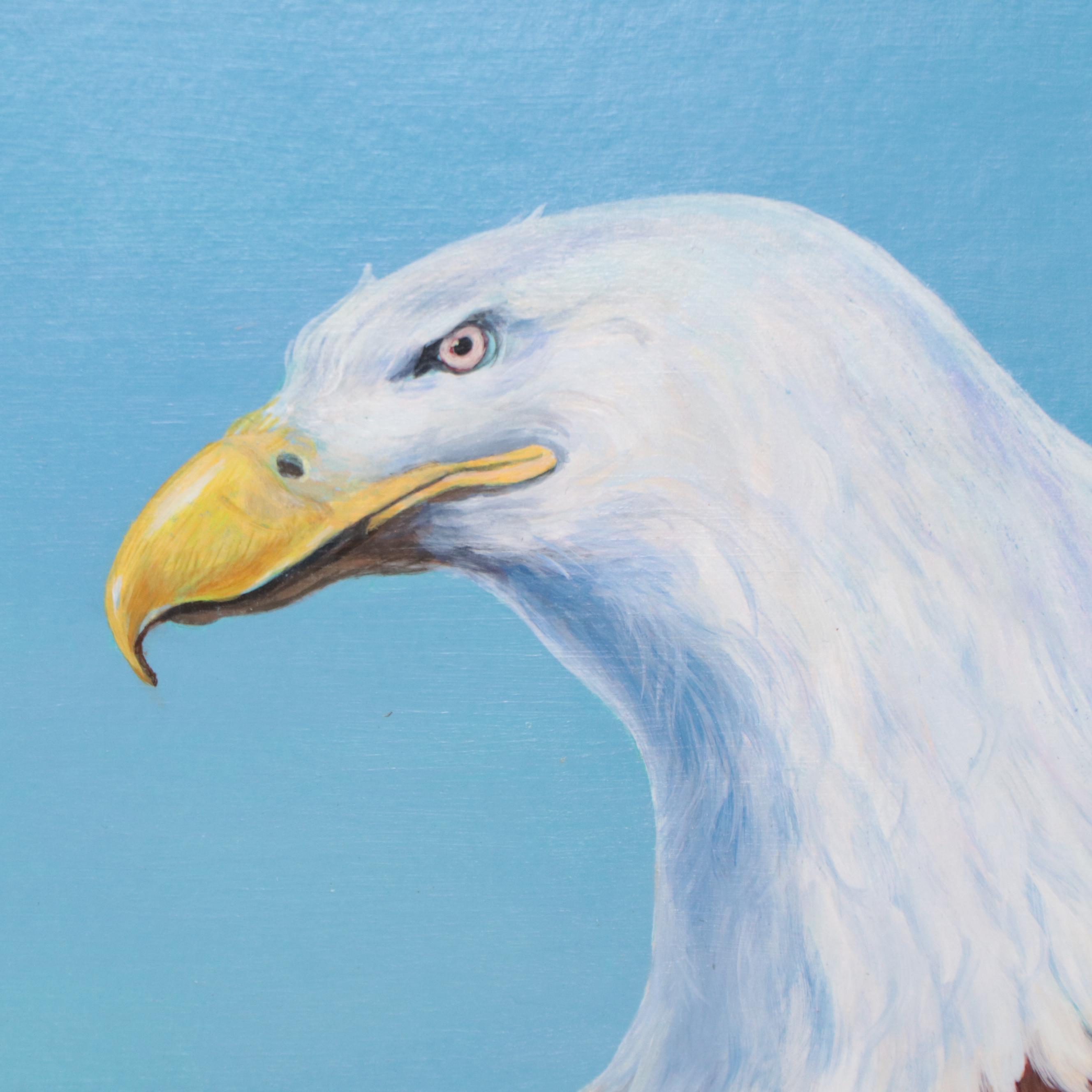 Robert Van Sickle Acrylic Painting 'Bald Eagle on Branch" | EBTH