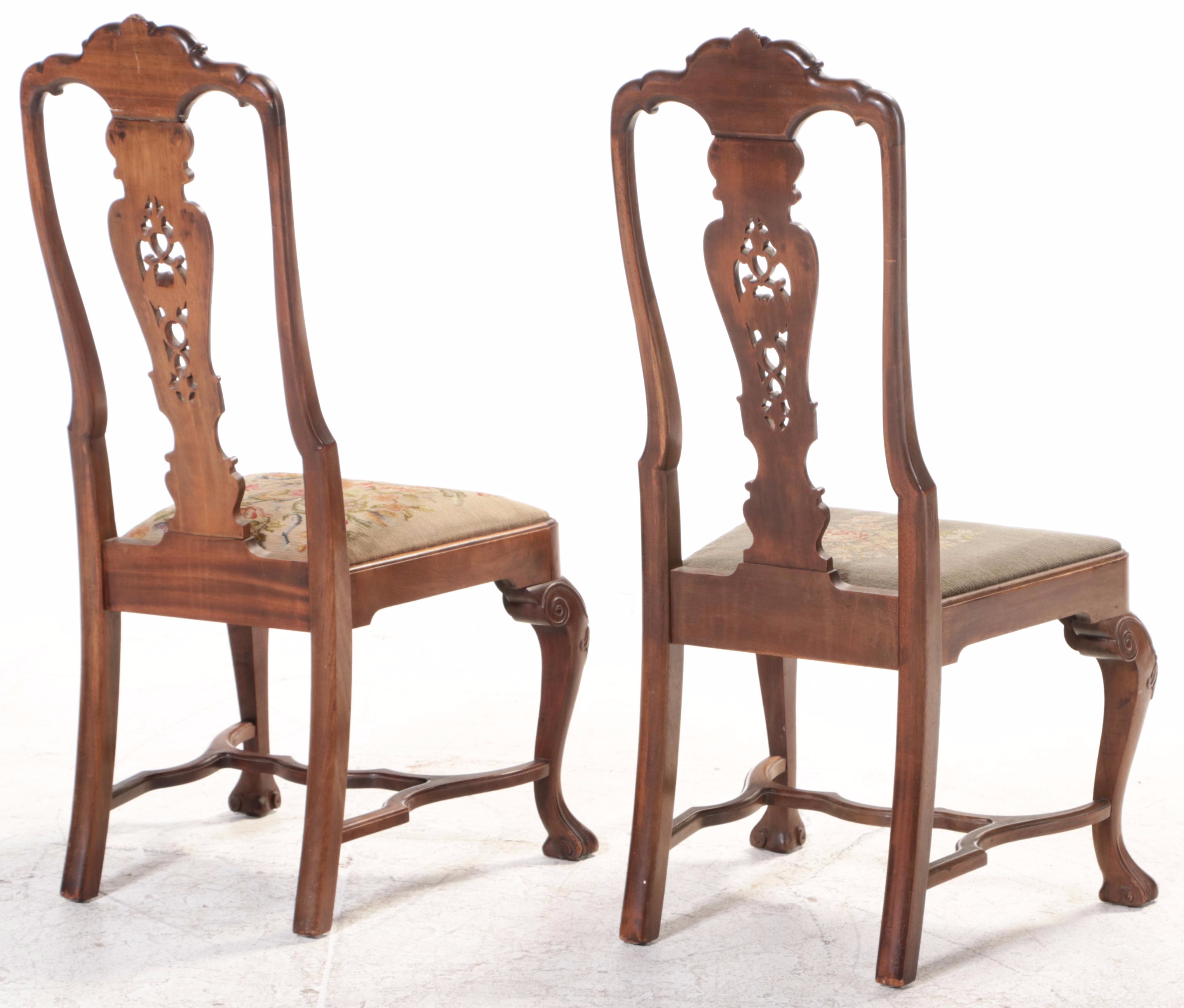 Pair of Baroque Style Side Chairs in the Manner of Daniel Marot, 19th ...