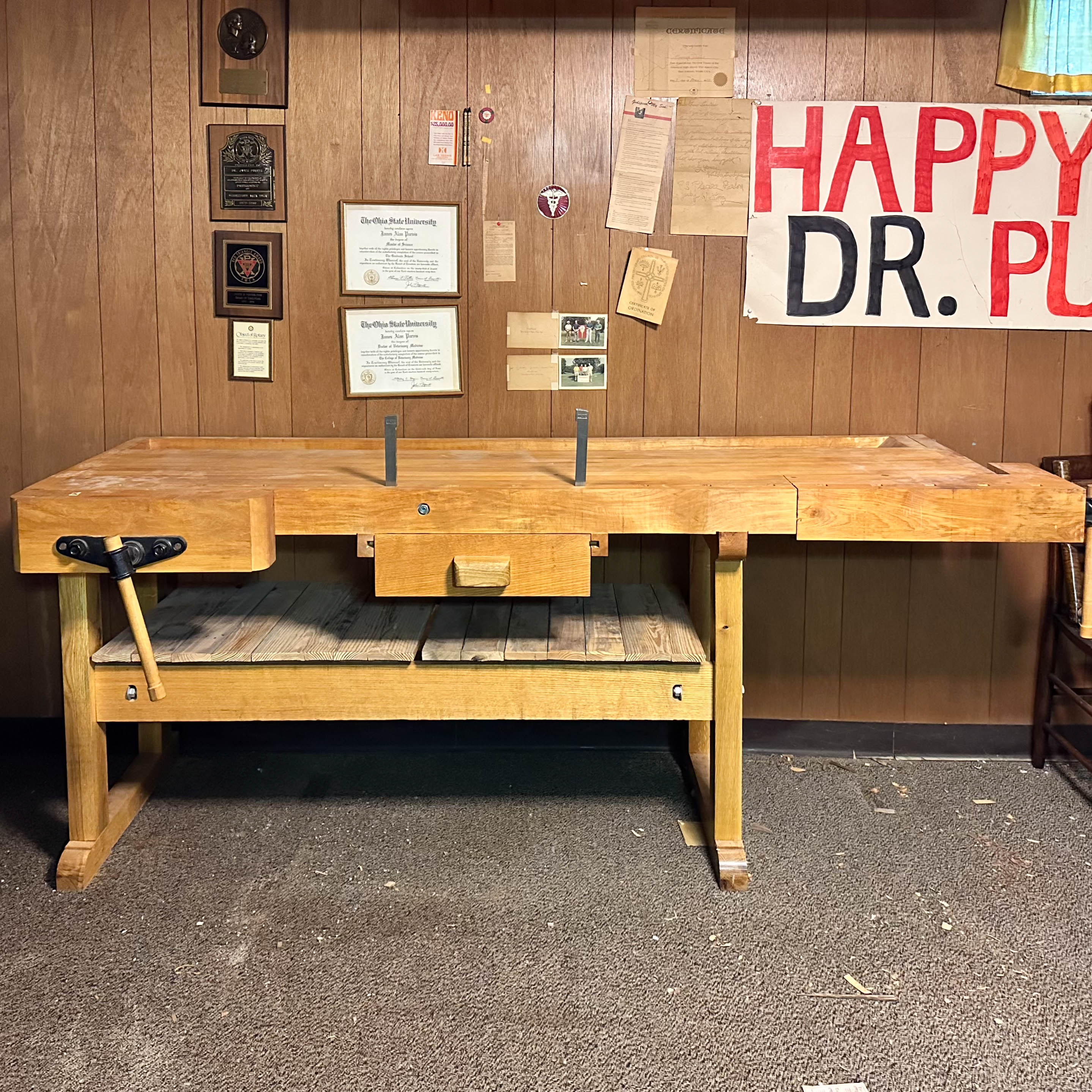 Oak and Maple Work Bench | EBTH