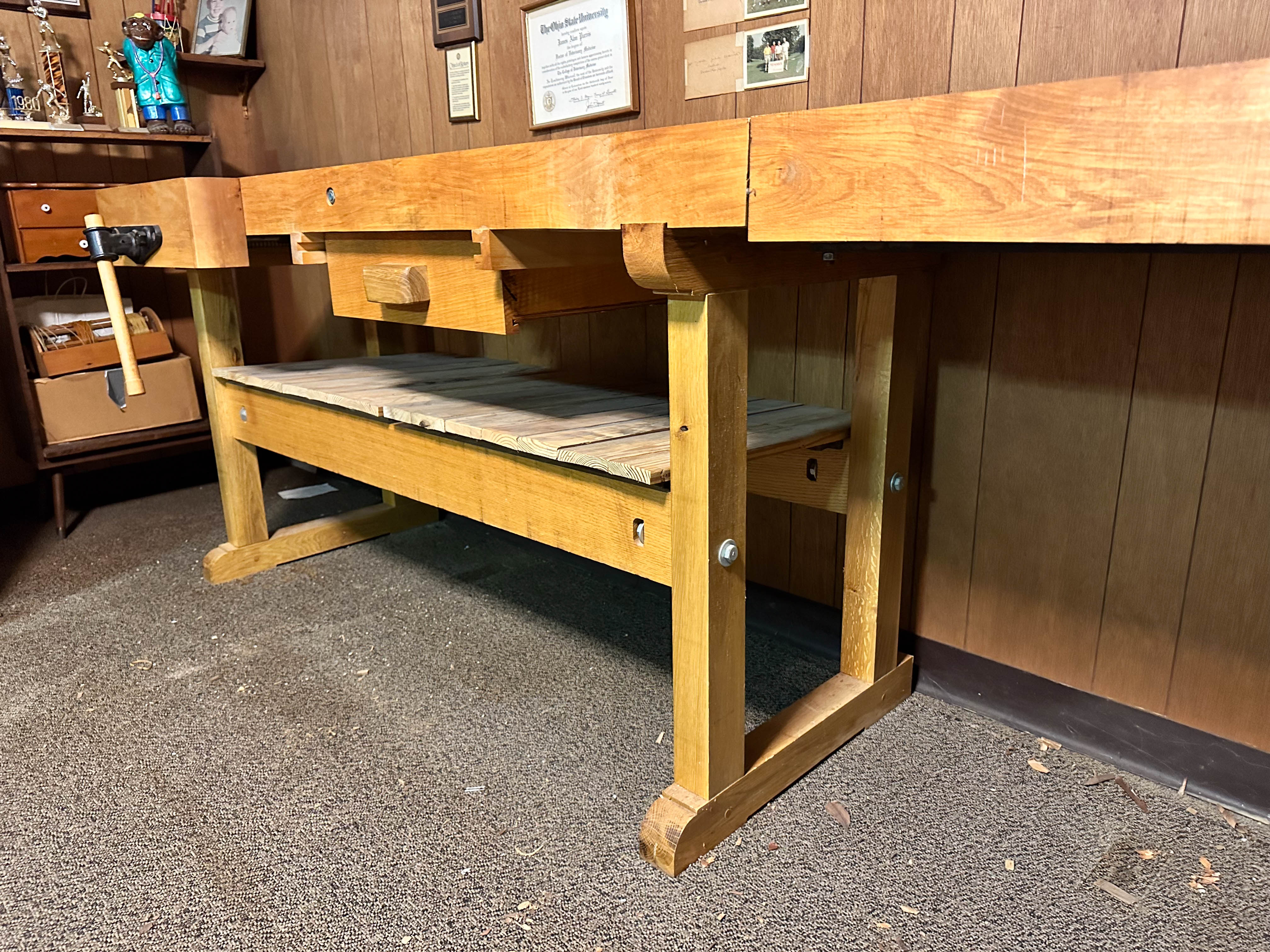 Oak and Maple Work Bench | EBTH