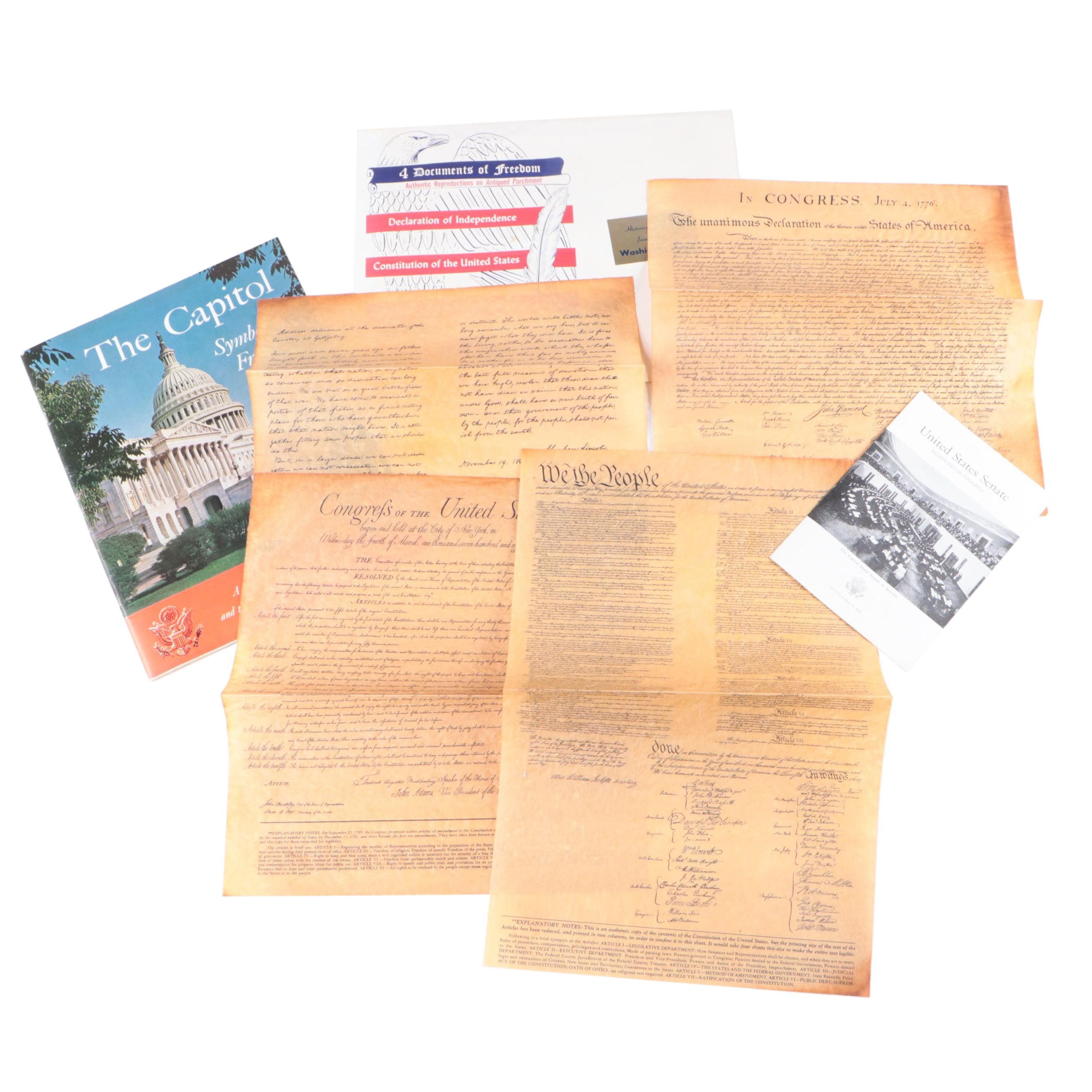 "The Capitol: Symbol of Freedom" with Replica US Historic Documents | EBTH
