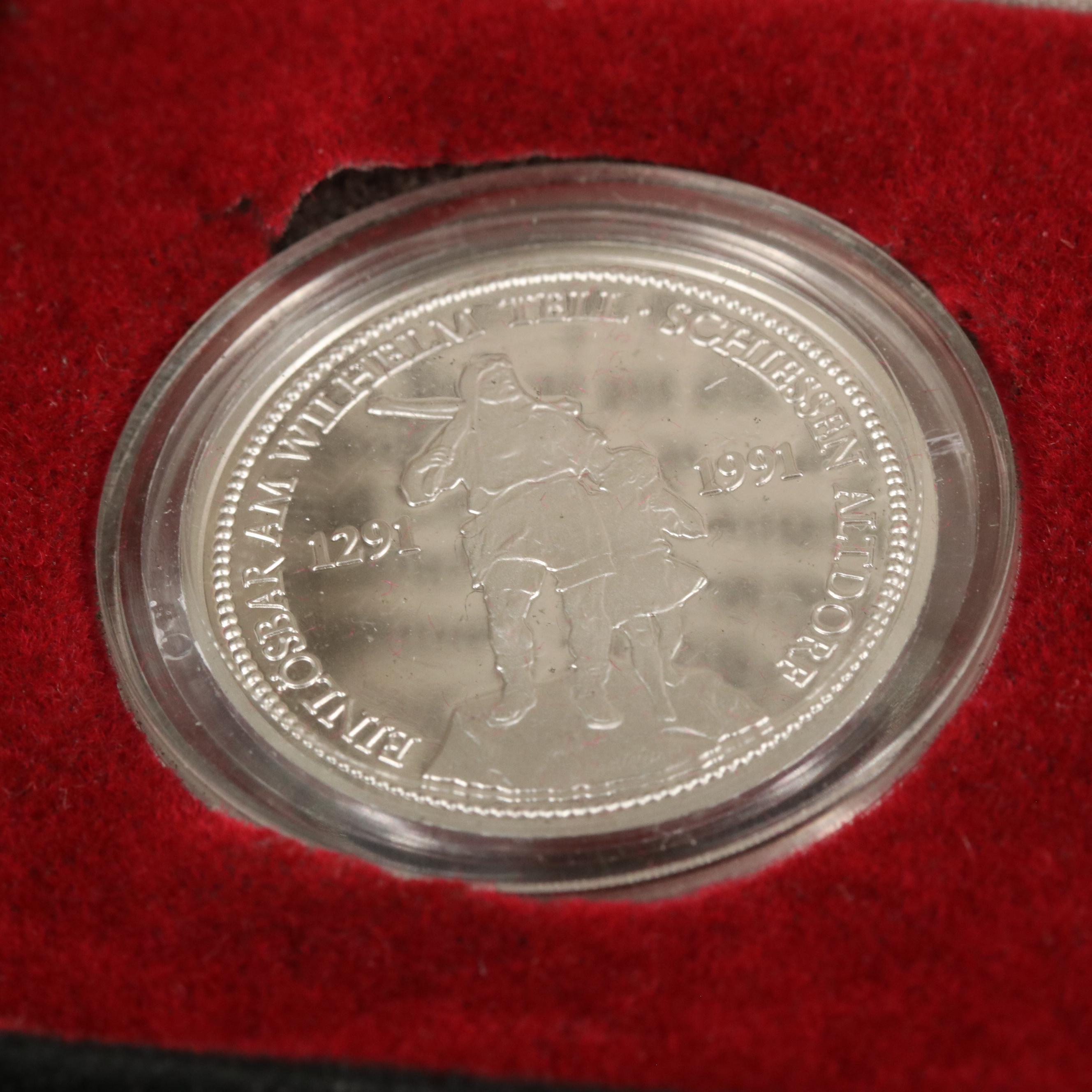 1986 Switzerland One Ounce Platinum Shooting Thaler | EBTH