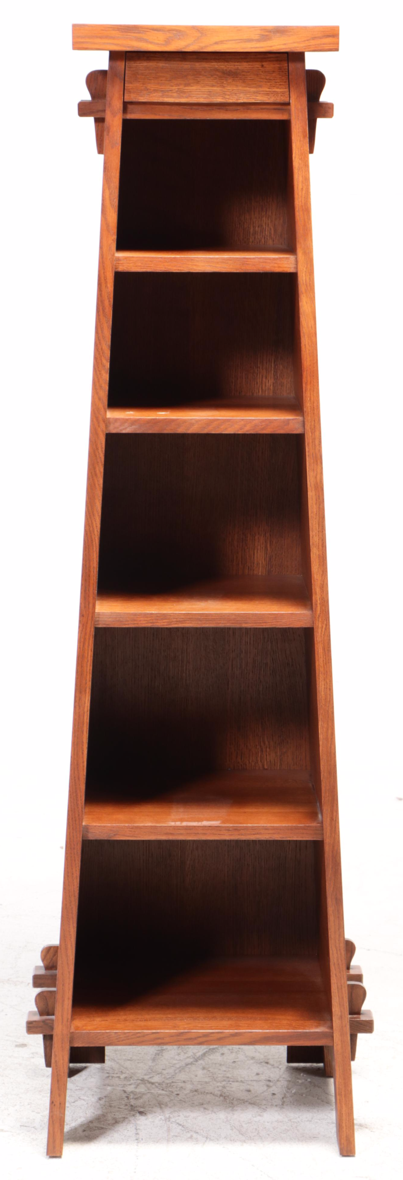 Stickley Arts & Crafts Roycroft Replica Oak Bookcase | EBTH