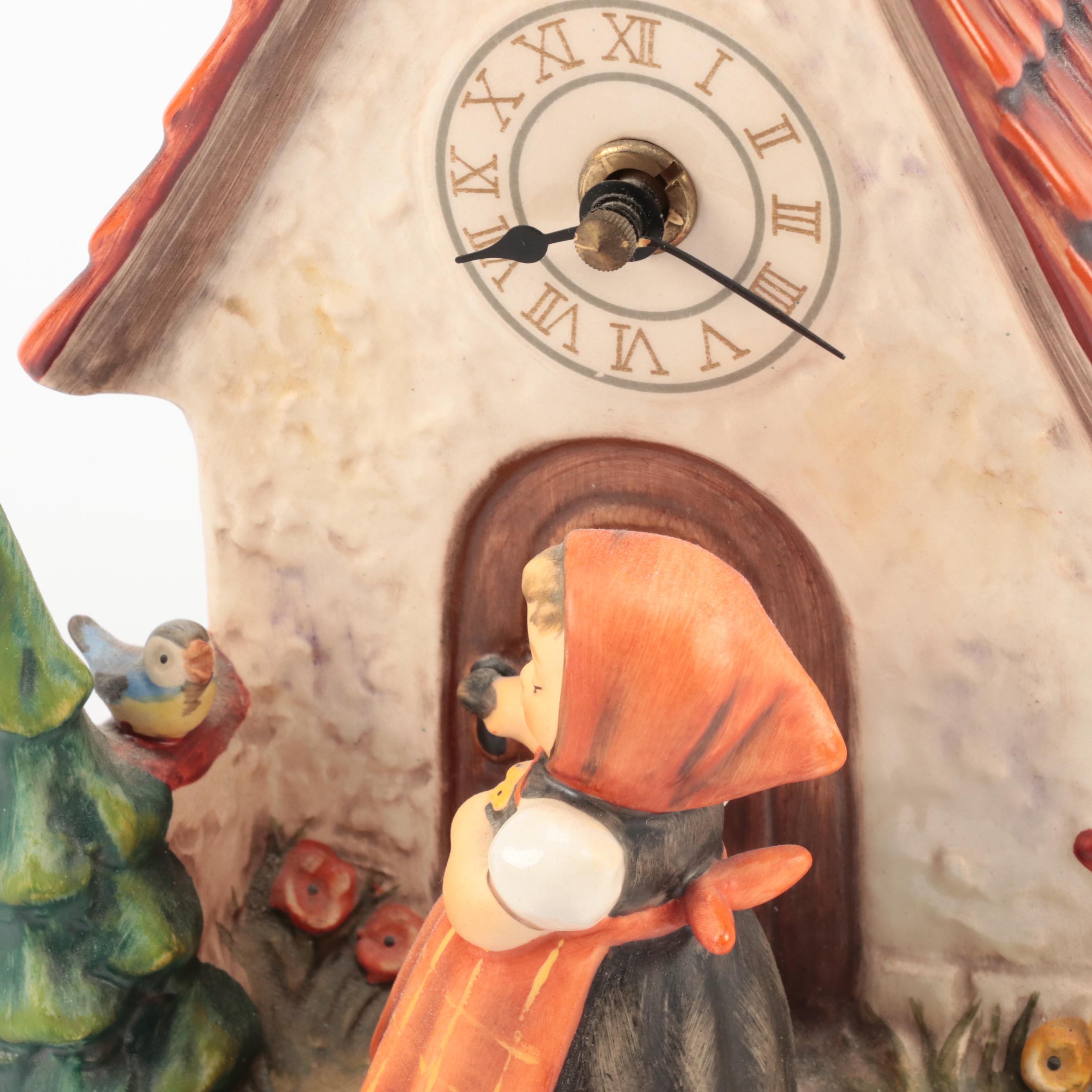 Goebel "The Love Lives On" Porcelain Hummel Chapel Clock | EBTH