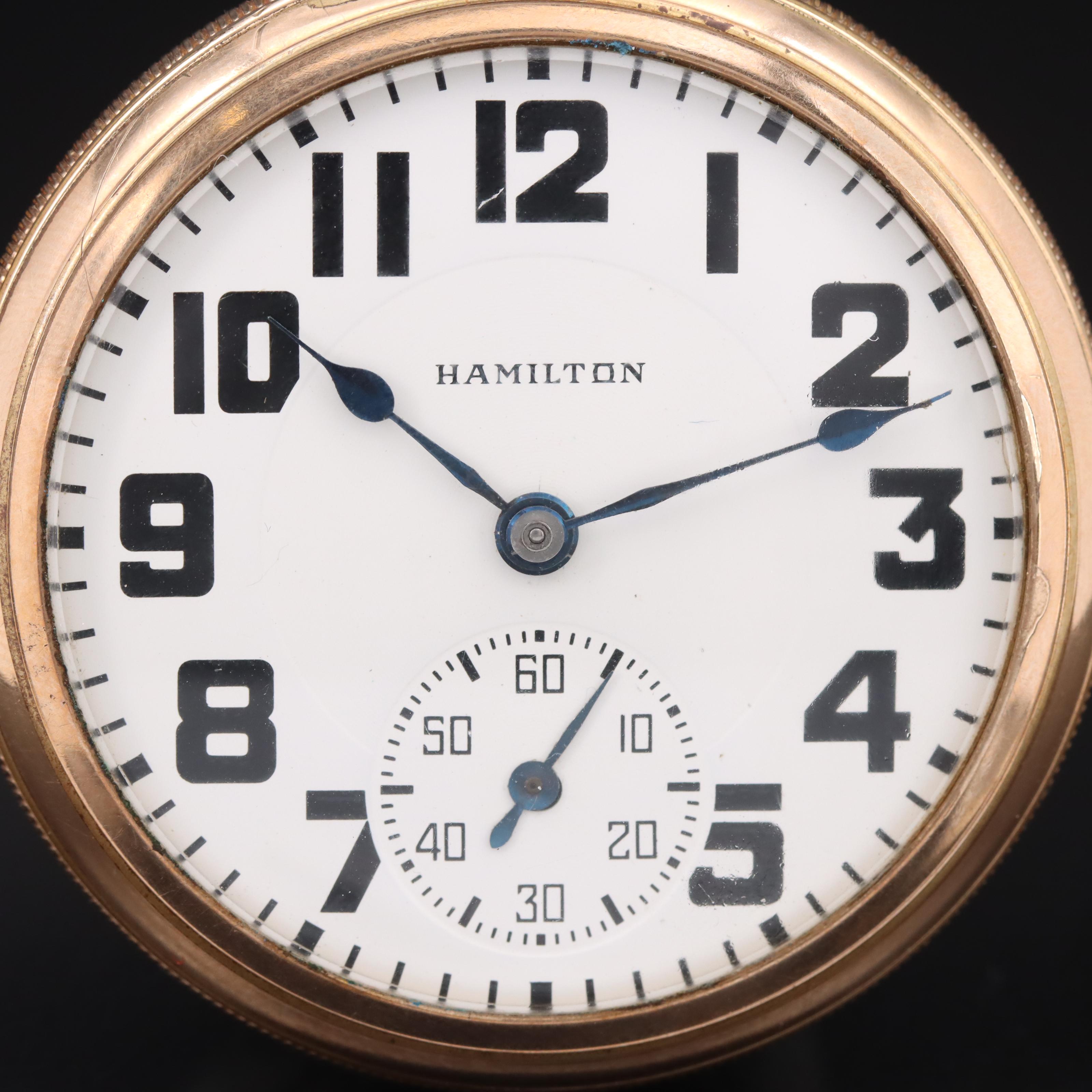1916 Hamilton Railroad Grade Pocket Watch | EBTH