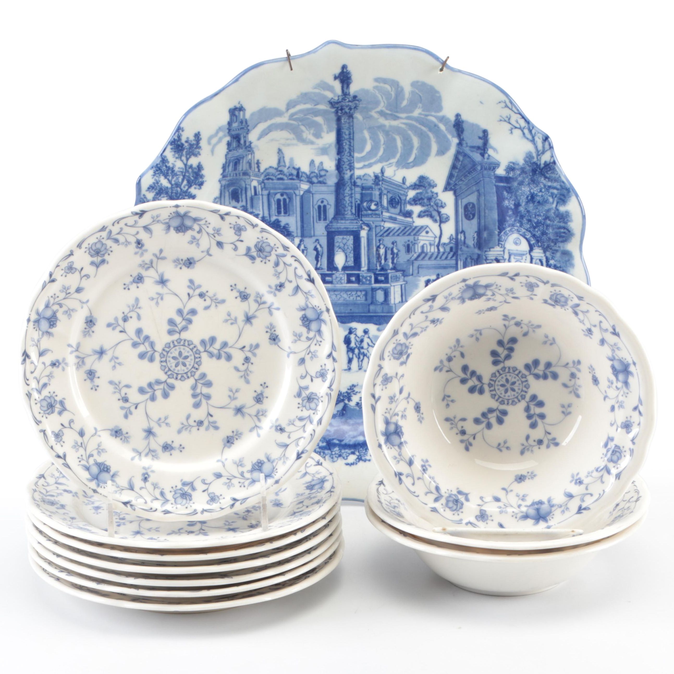 Epoch "Northridge" Dinnerware with Victoria Ware Ironstone Cabinet ...