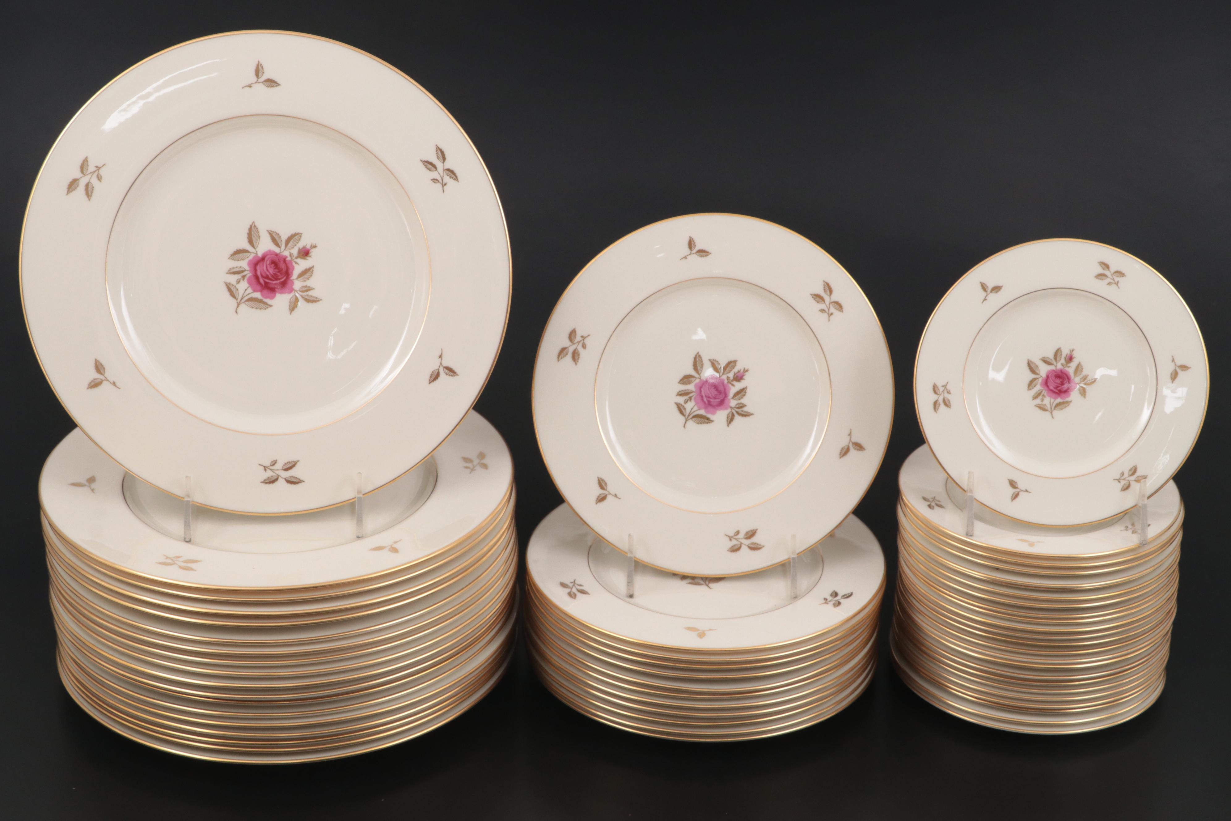 Lenox "Rhodora" Bone China Dinnerware, Mid to Late 20th Century | EBTH