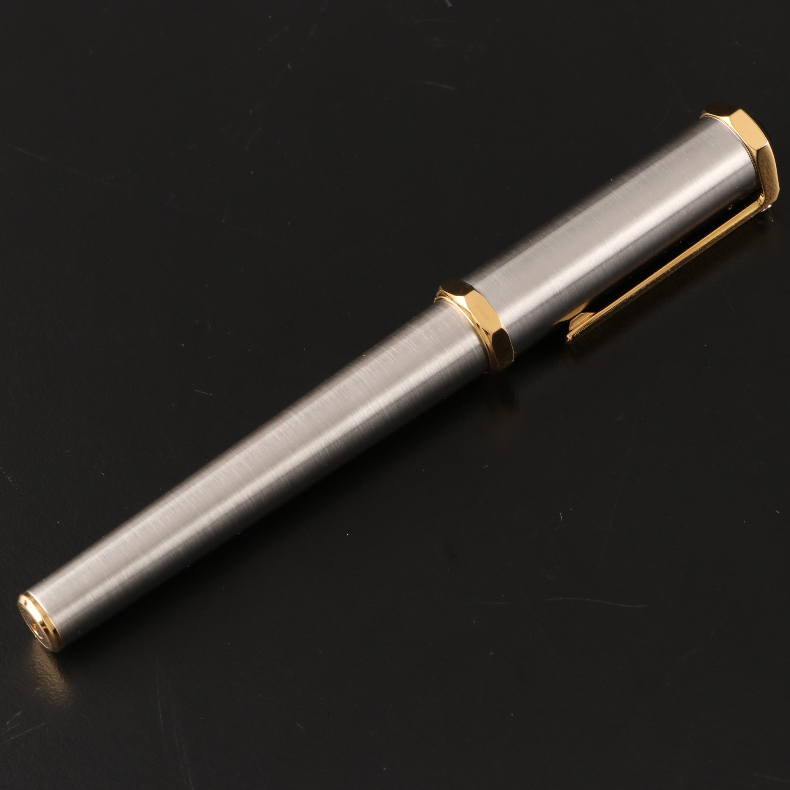 Cartier Santos-Dumont Brushed Metal Ballpoint Pen | EBTH