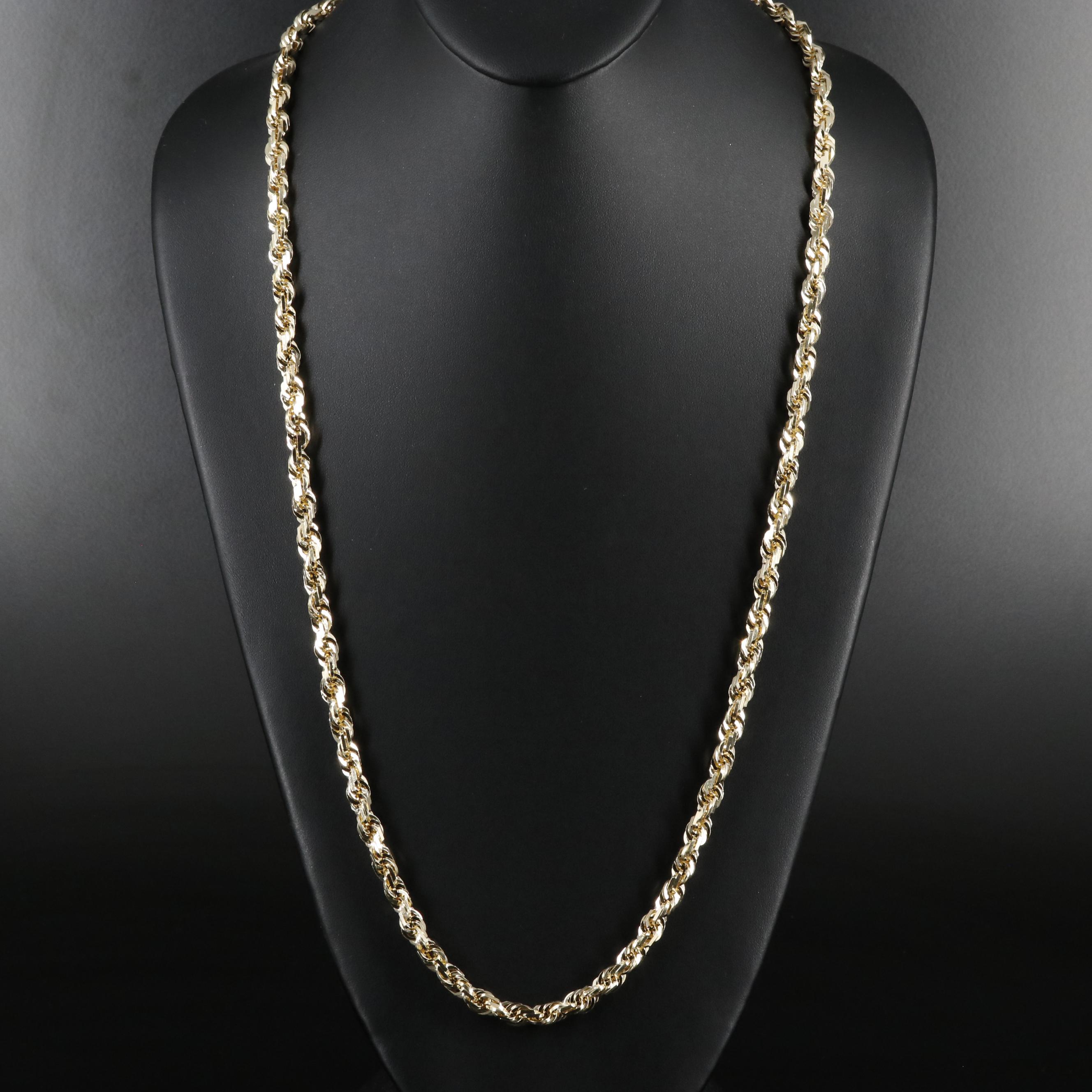 10K French Rope Chain Necklace | Everything But The House