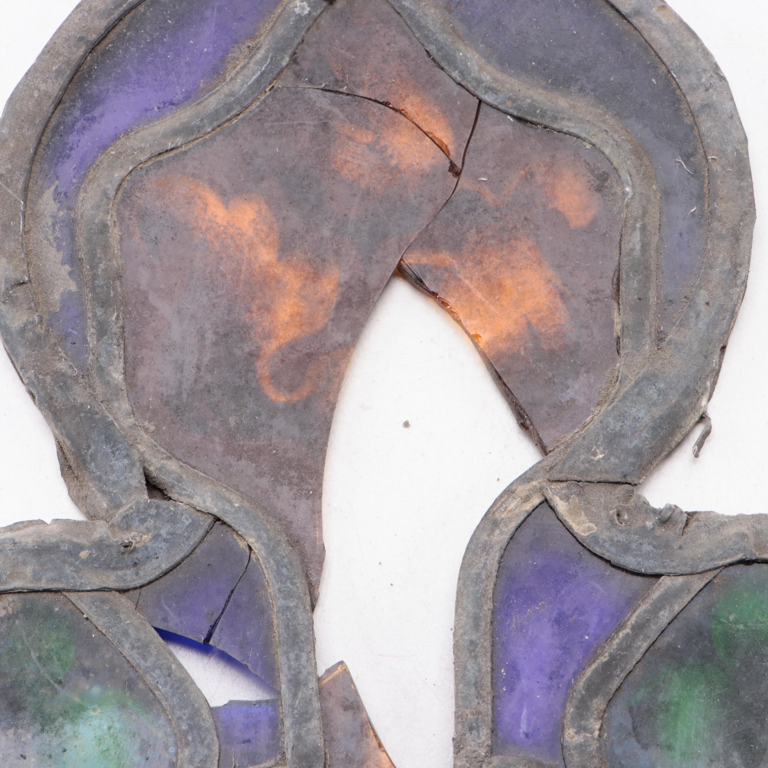 Hand-Painted and Stained Glass Church Window Segments | EBTH