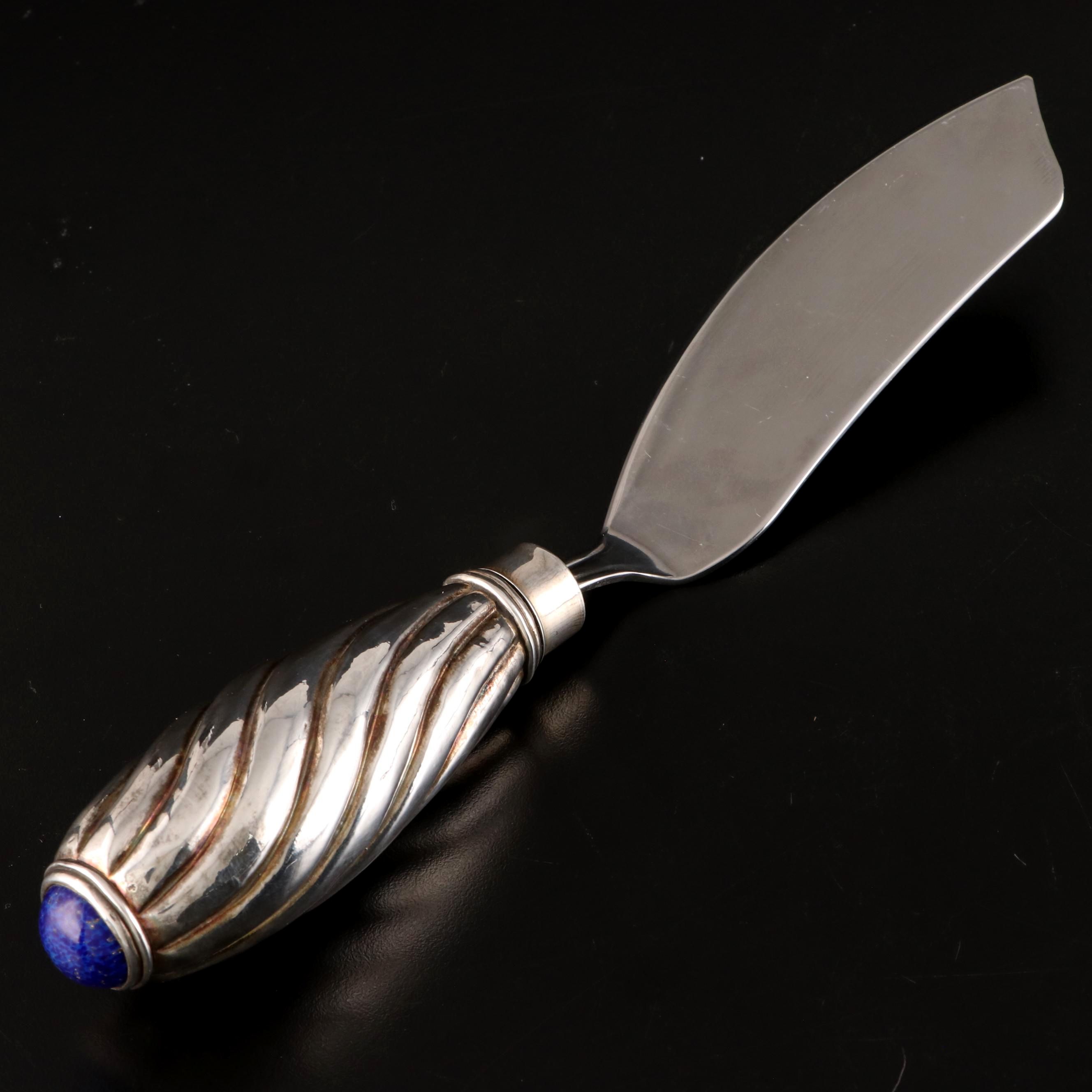 Fine Silver and Stainless Steel Fish Server | EBTH