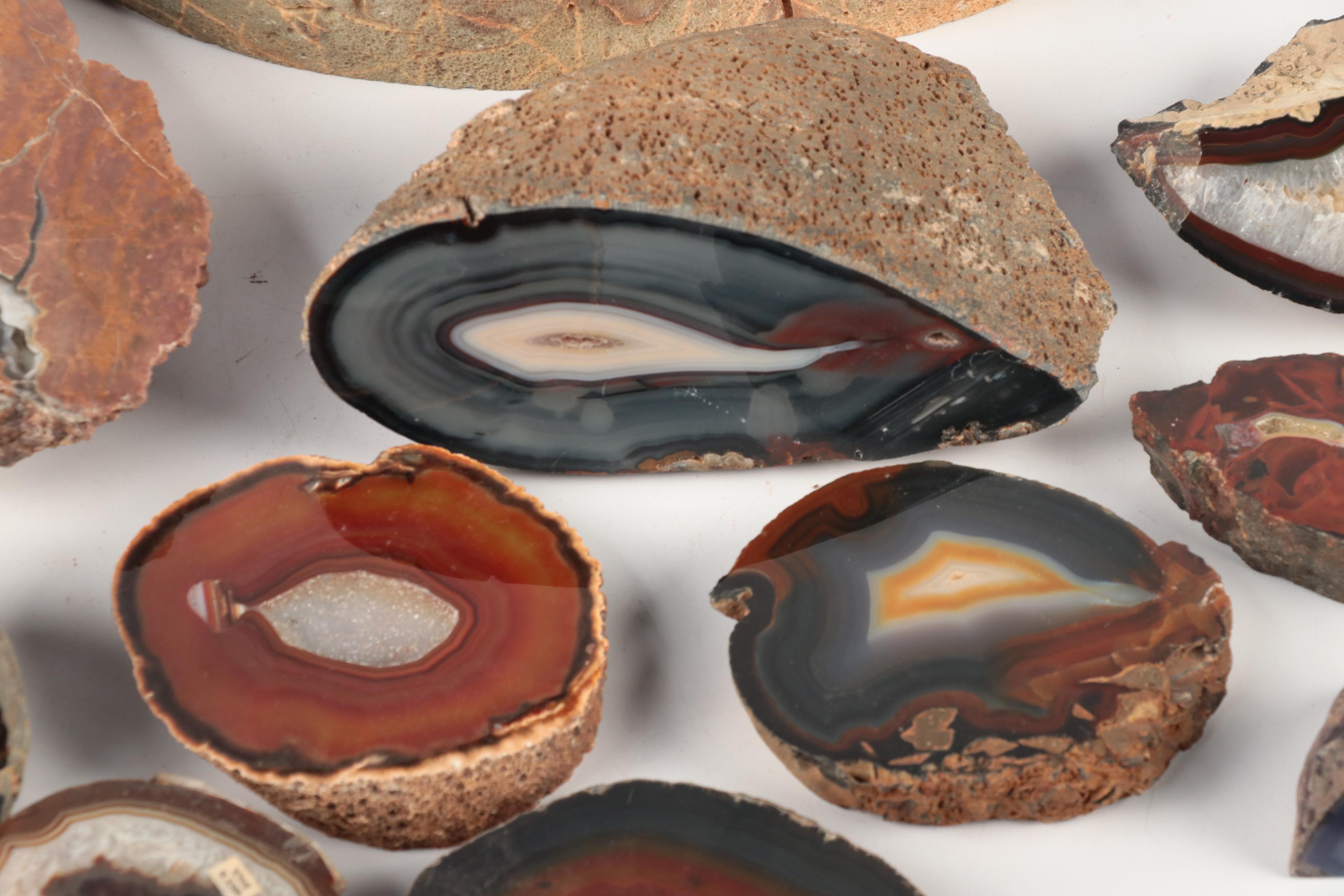 Banded Agate Slabs and Geode Specimens | EBTH