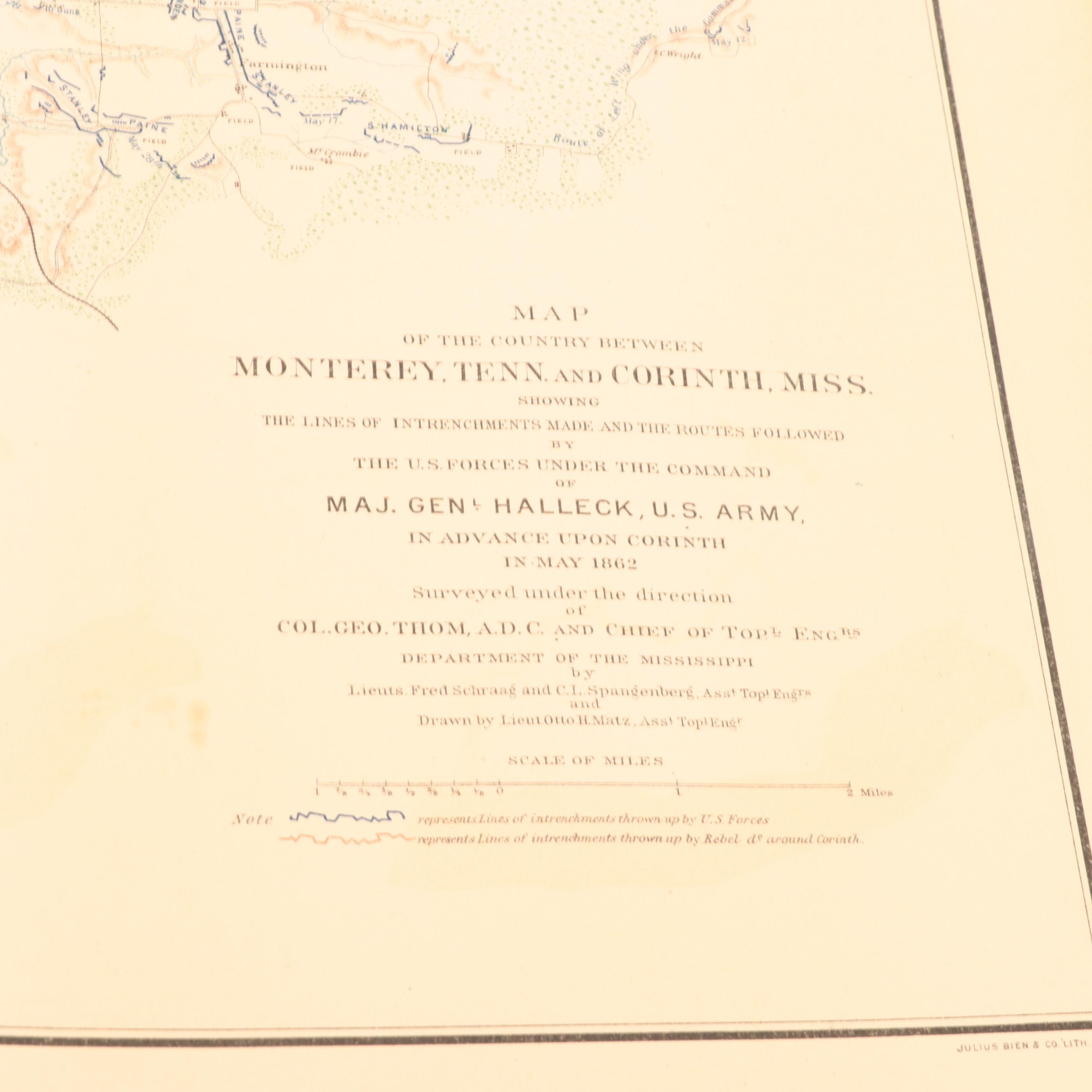 "Civil War Atlas" with Reproduction Lithographic Maps | EBTH