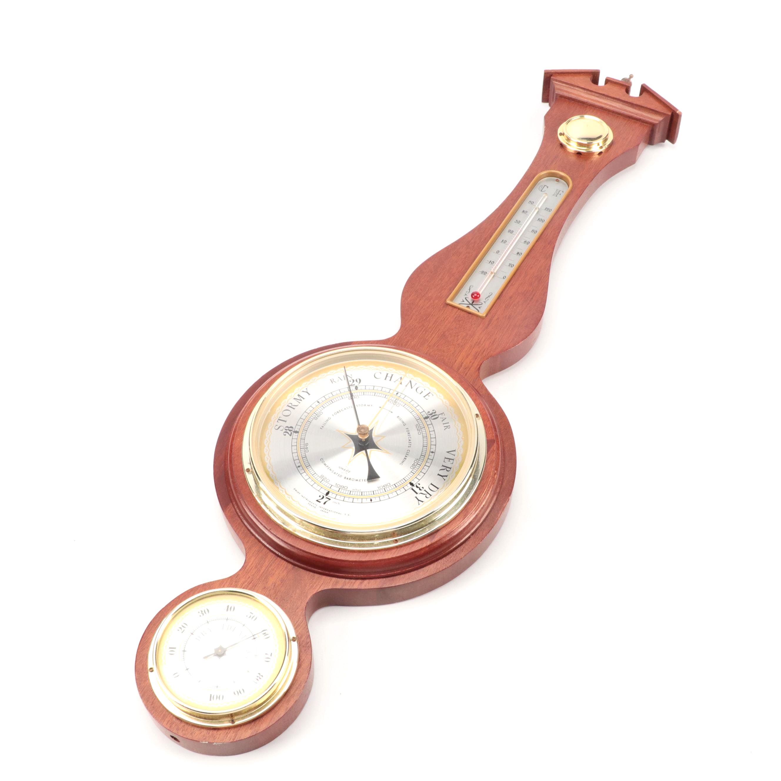 Swift Instruments International Walnut Banjo Wall Weather Station | EBTH