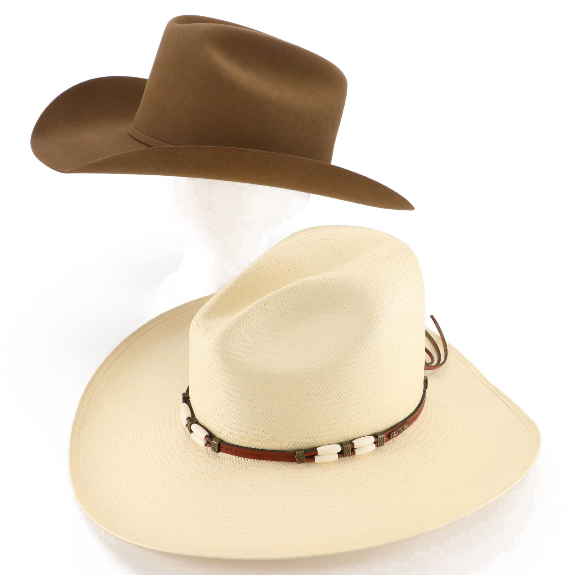 Stetson Sentry 4X Beaver Fur Felt Hat with Box and Resistol Panama ...