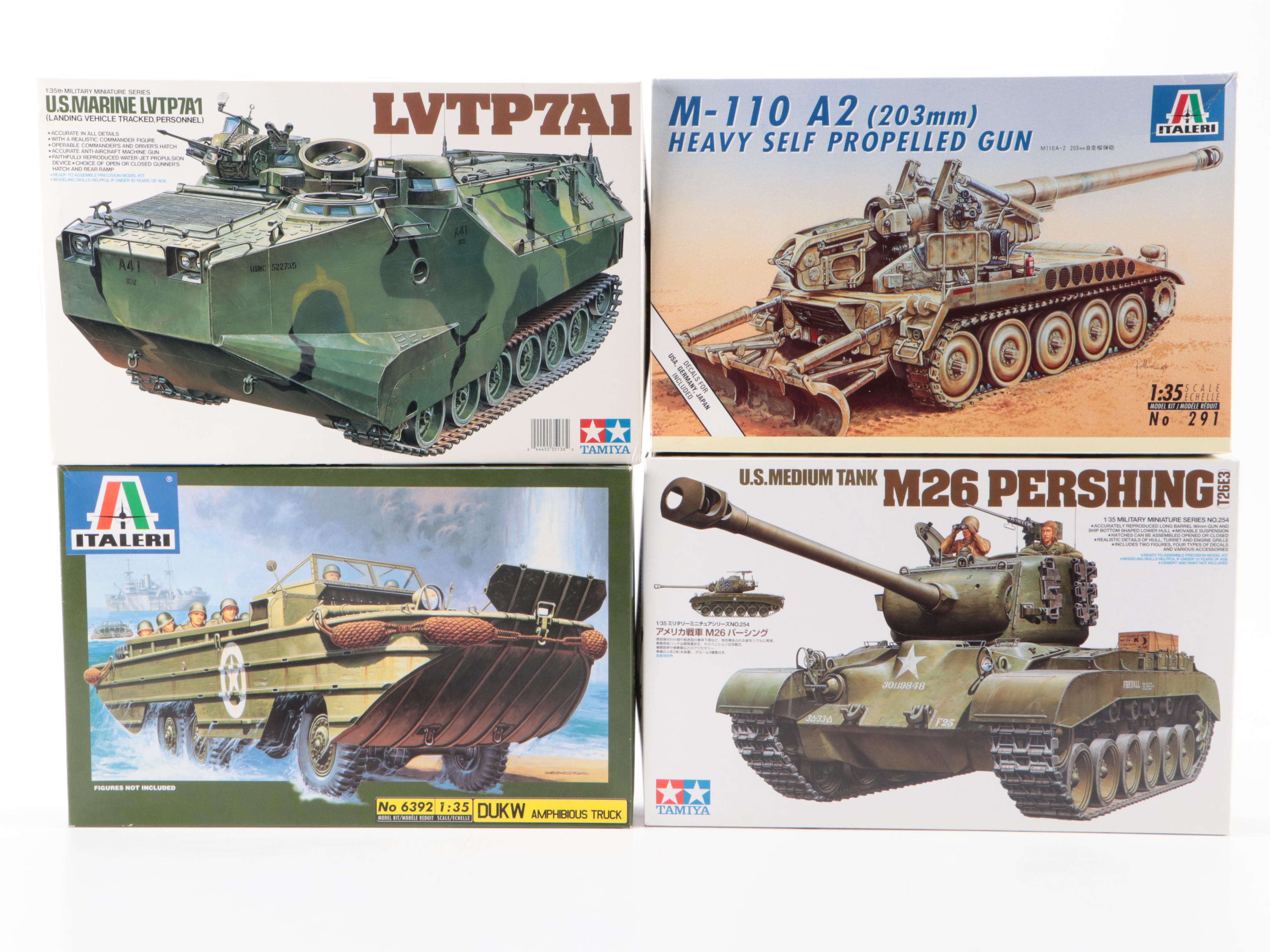 US M8 Greyhound, M-12 Gun Motor Carriage, and More Model Tank Kits | EBTH