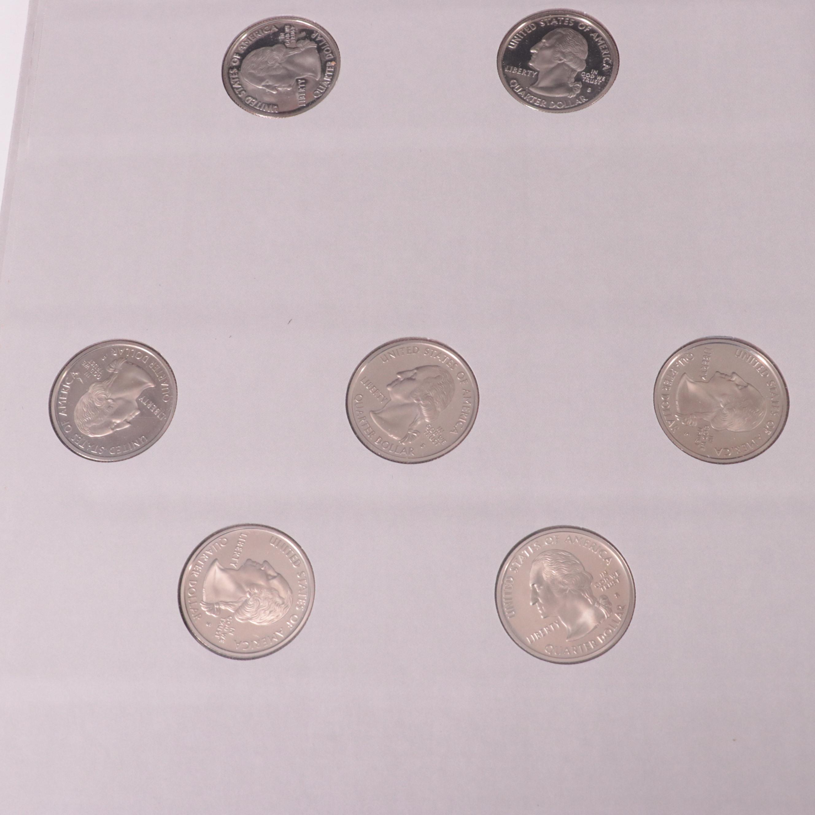 Complete Proof Official State and Territory Quarter Collection, 1999 to ...