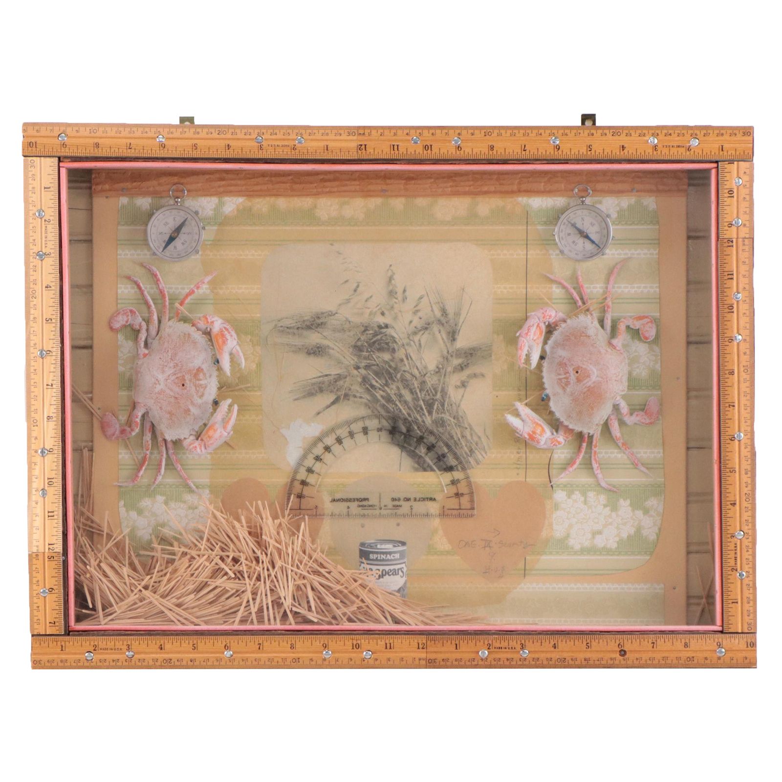 Elmer Ruff Assemblage Diorama "H.U.G.," 1970 | EBTH