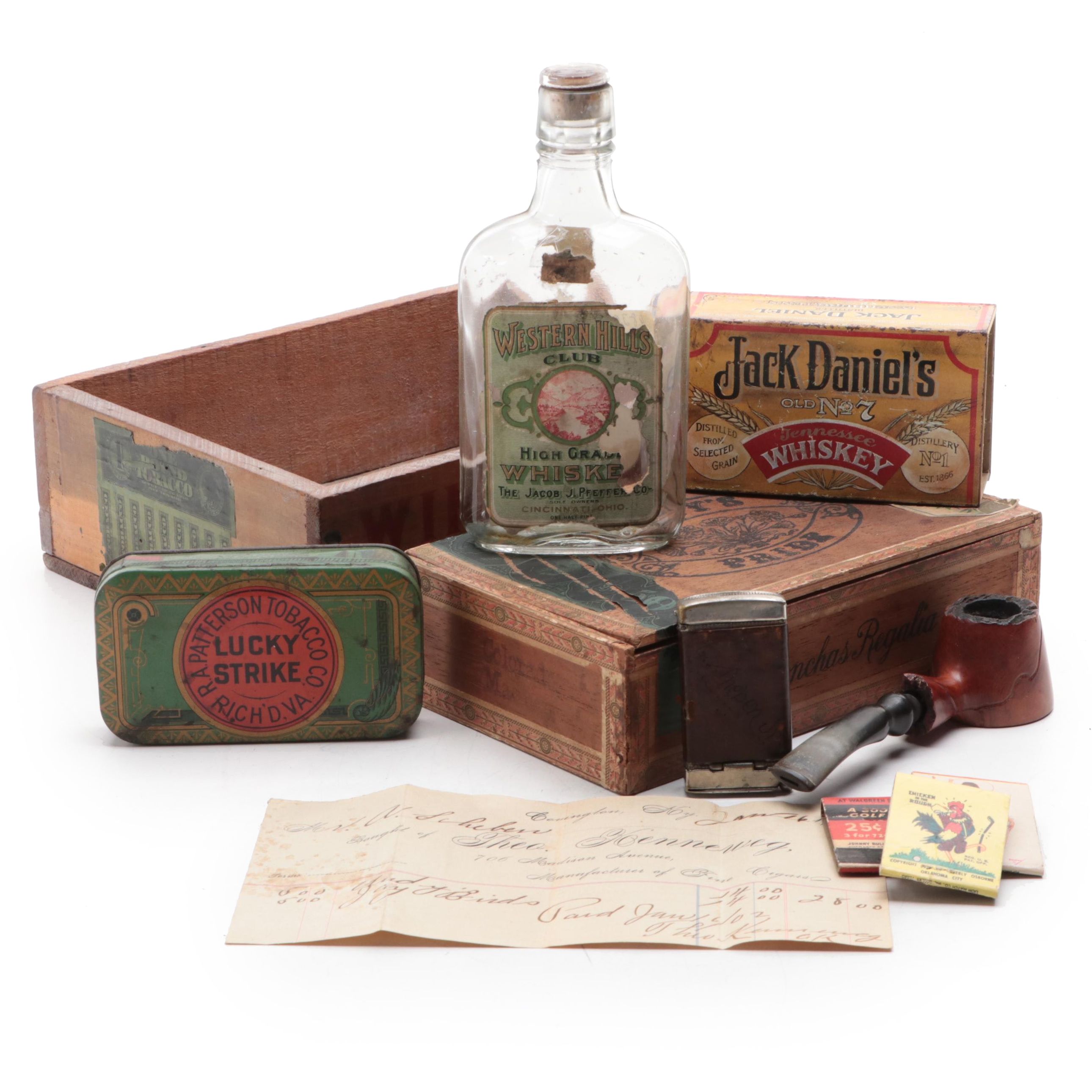 R.A. Patterson Tobacco Co. Lucky Strike Tobacco Case and More | EBTH