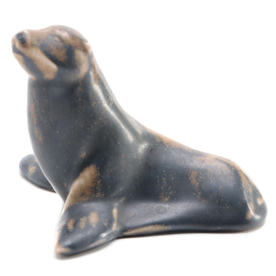 Rookwood Pottery Matte Glaze Ceramic Seal Paperweight, 1929 | EBTH Rookwood Pottery Matte Glaze Ceramic Seal Paperweight, 1929 | EBTH