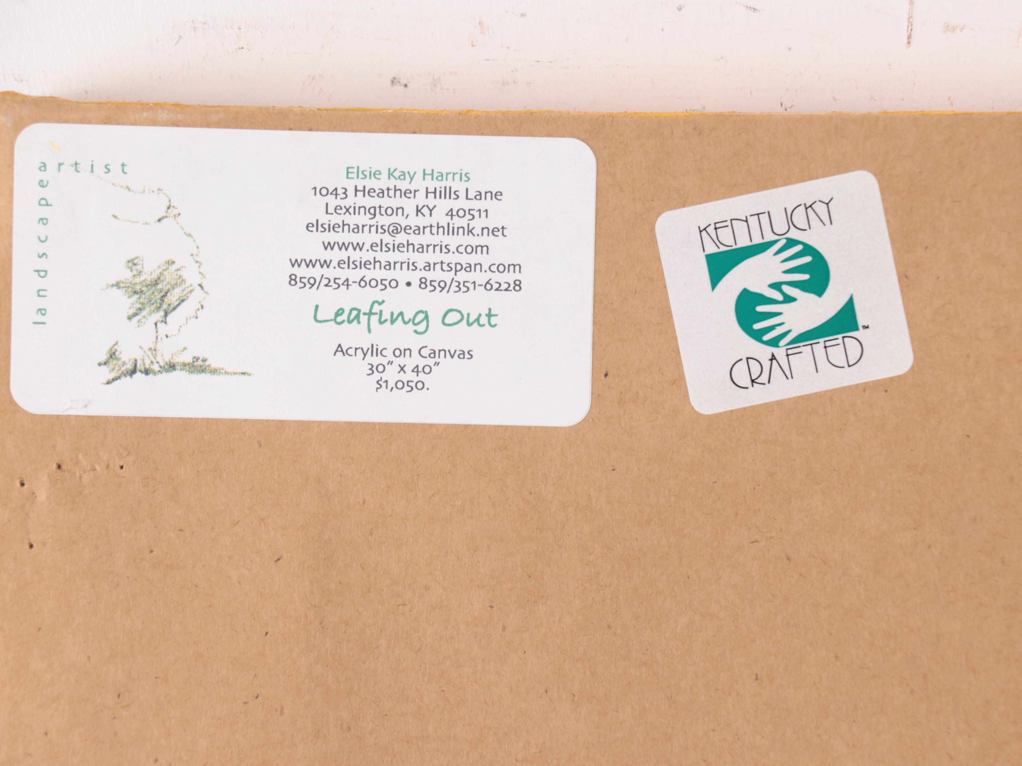 Elsie Kay Harris Acrylic Painting "Leafing Out," 21st Century ...