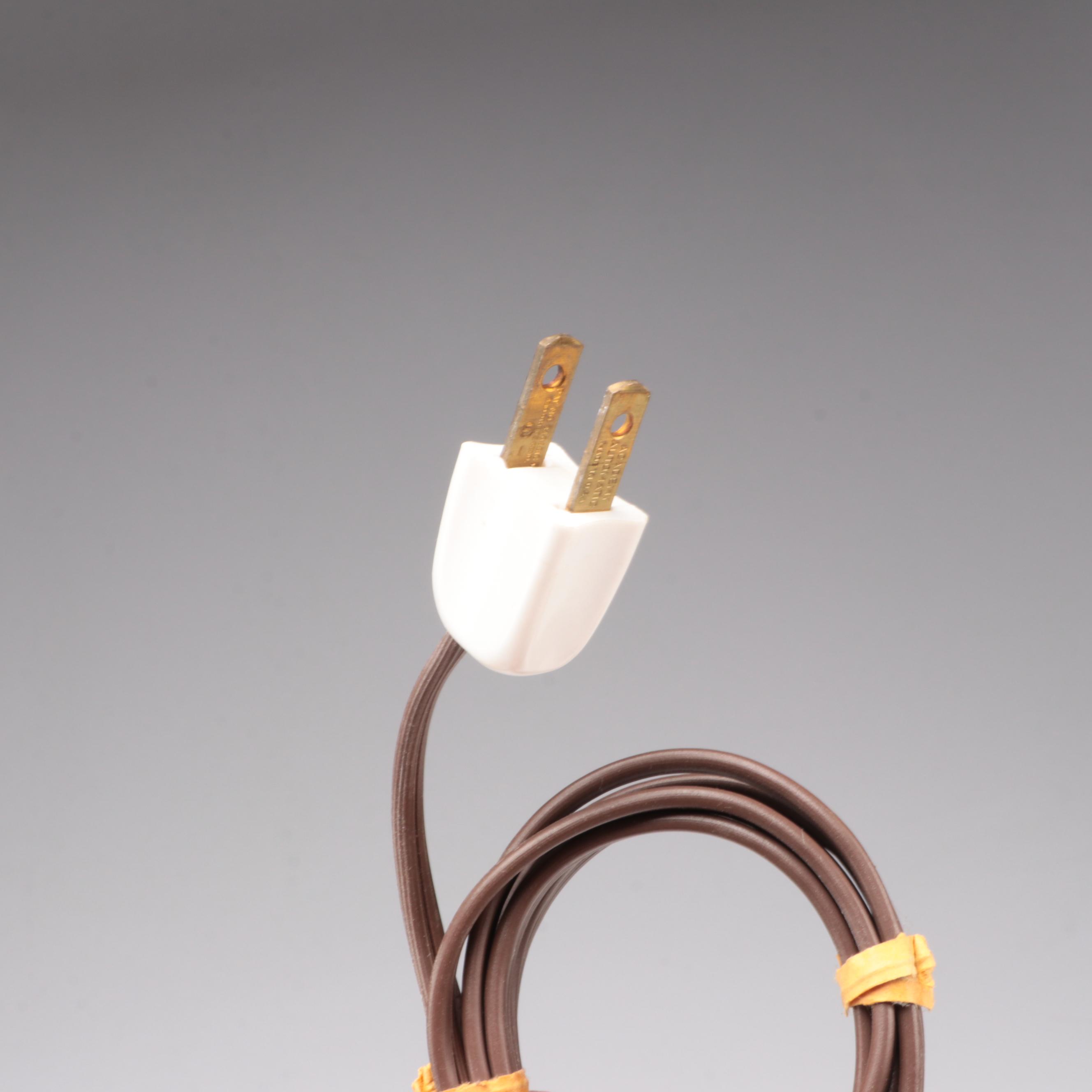 Pressed Glass Lamp with Fenton Honeysuckle Coin Dot Shade and Rayo ...