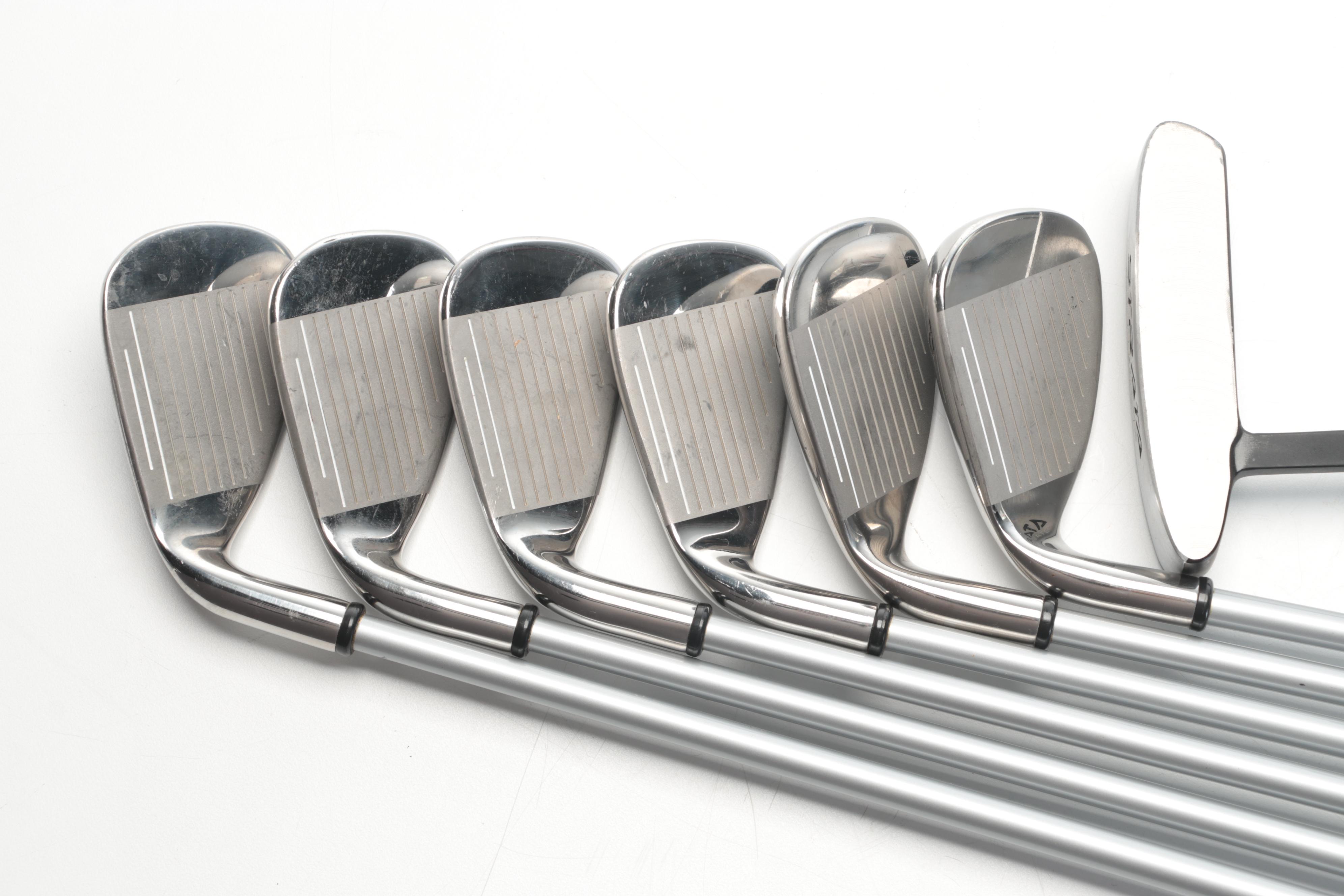 Strata Ultimate Golf Clubs and Bag with Clicgear Model 3.5+ Trolley | EBTH