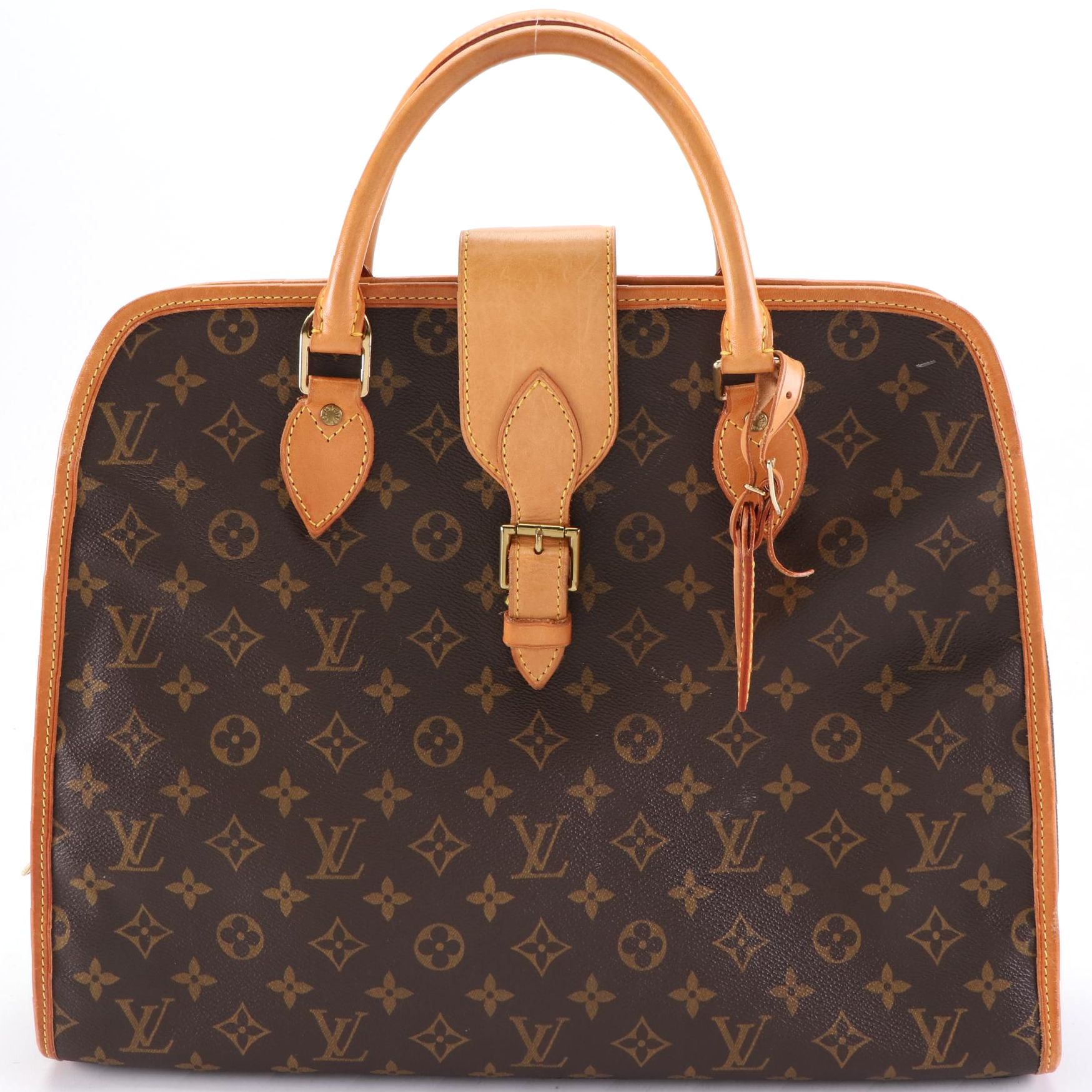 Louis Vuitton Rivoli Soft Briefcase in Monogram Canvas and Vachetta ...