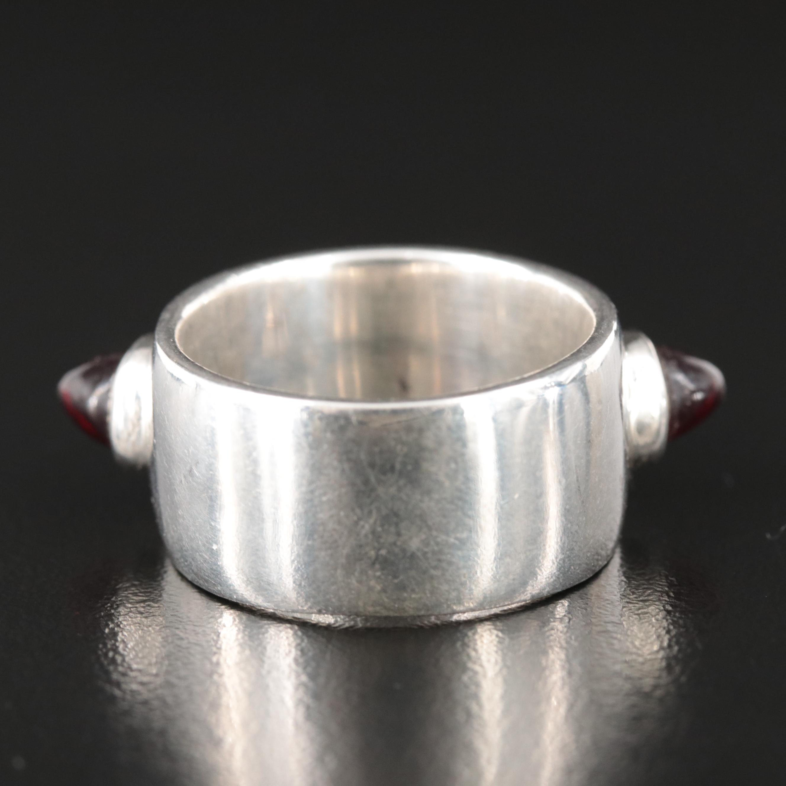 Sterling Red Taillights Ring | EBTH