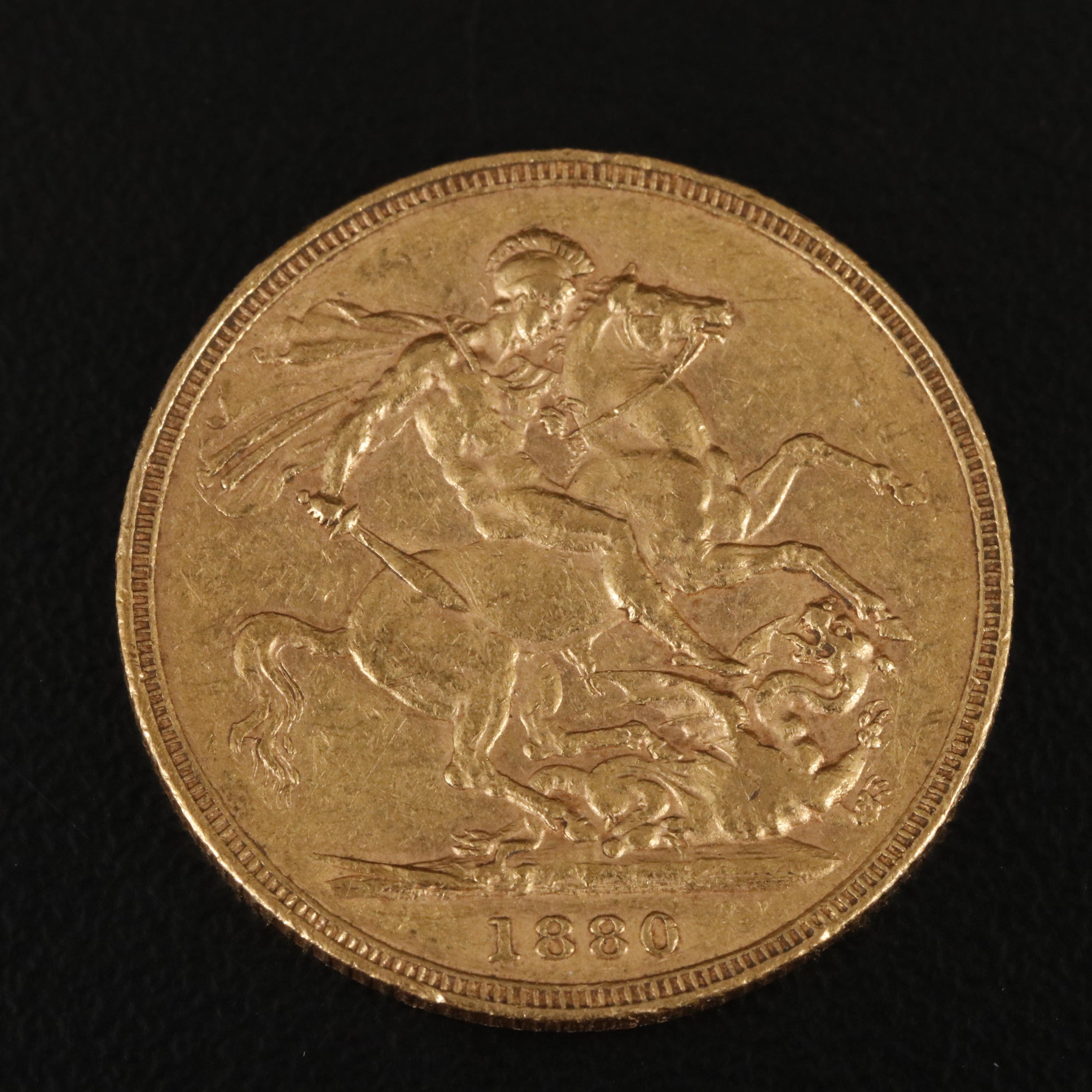 1880 Great Britain Gold Sovereign Coin | EBTH