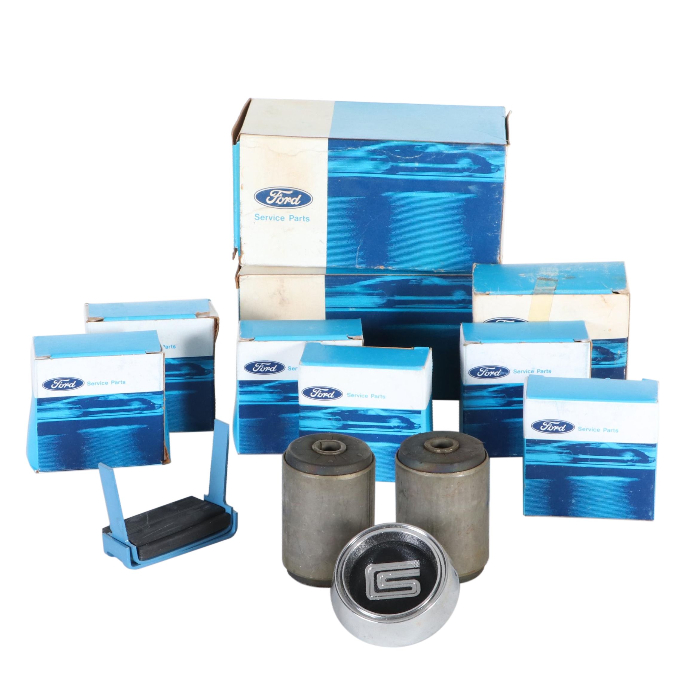 Ford Spring Shackle Kits, Spring Clamp and Ford Mustang Shelby Logo ...