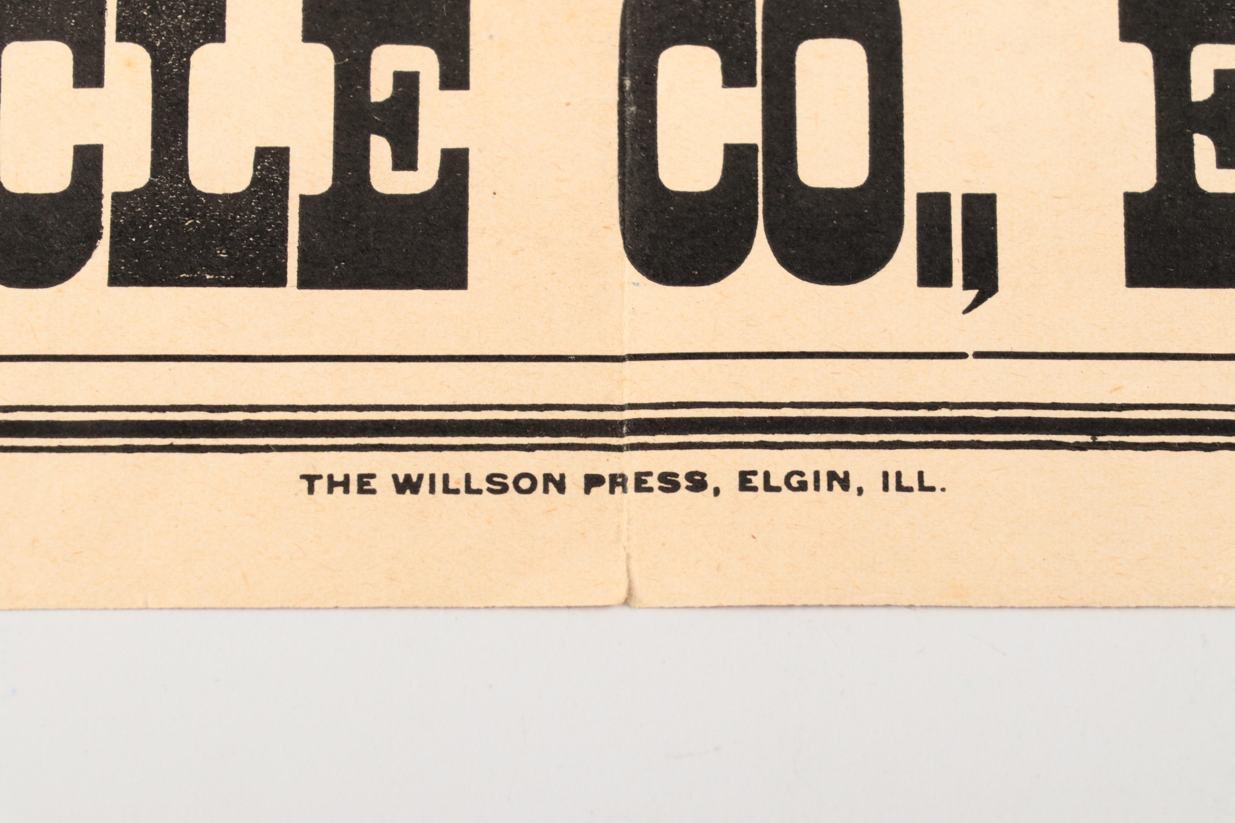 Elgin King Bicycles Advertisement Poster, 1897 | EBTH