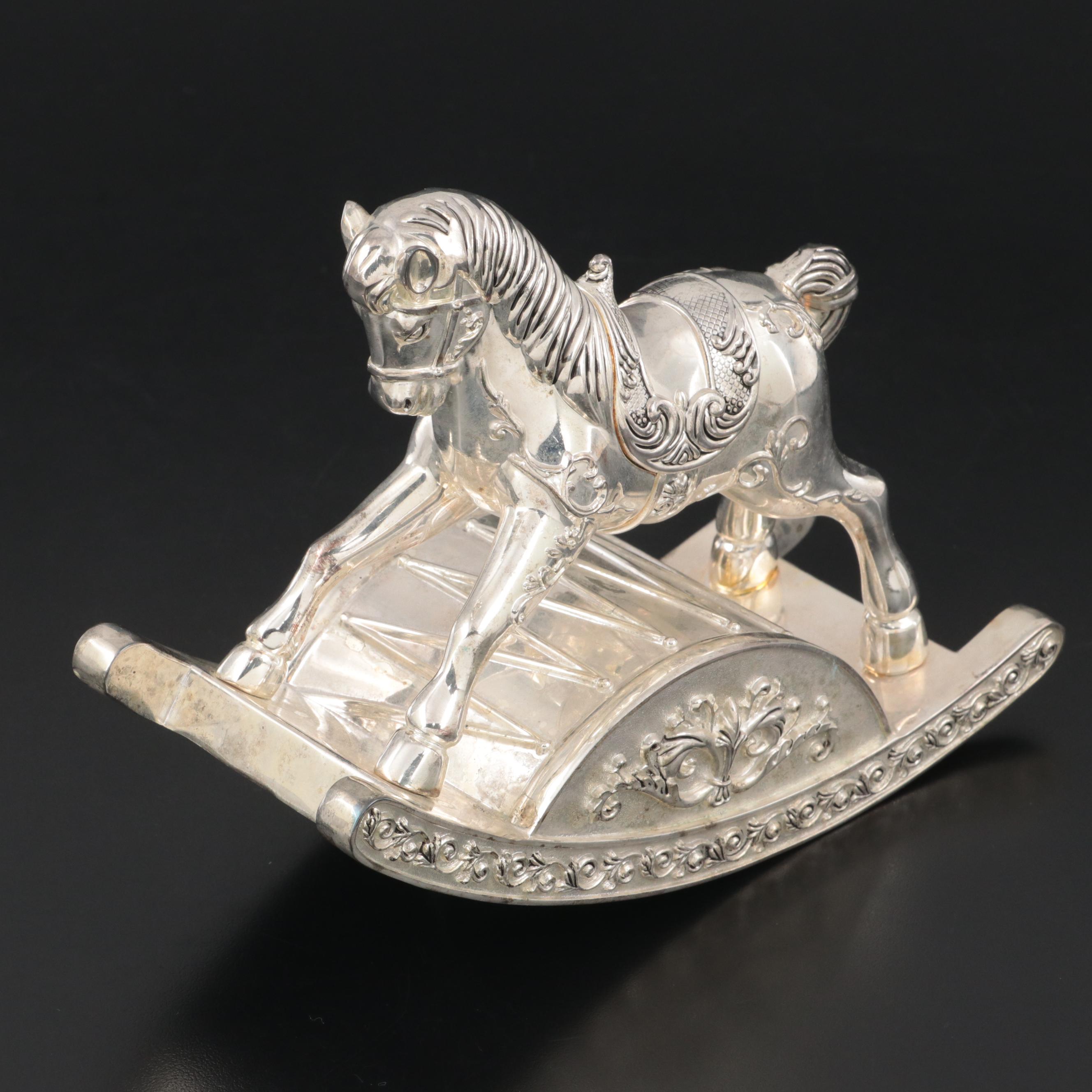 Wallace Silver Plate Musical Rocking Chair | EBTH
