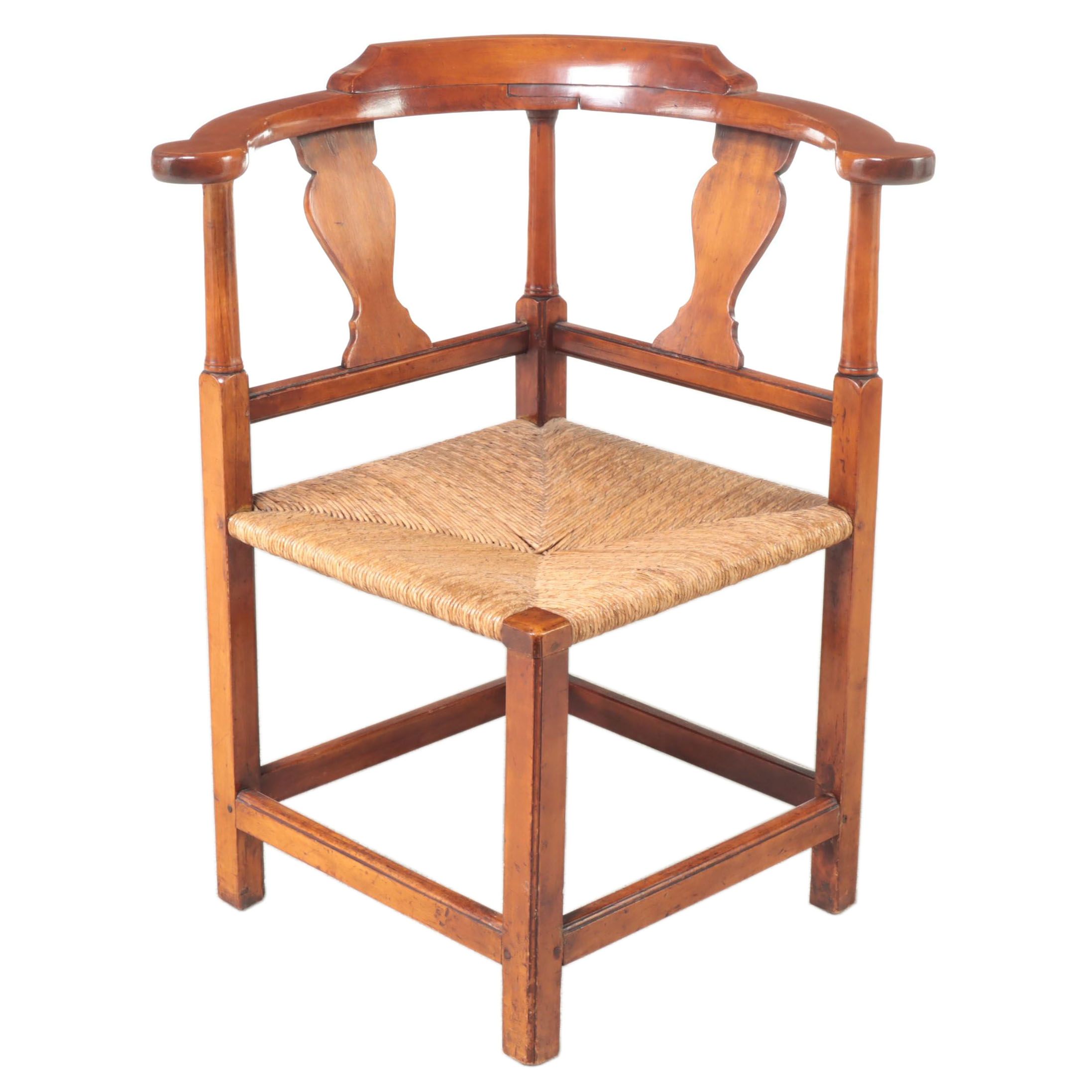 American Chippendale Maple Roundabout Chair, Late 18th Century | EBTH