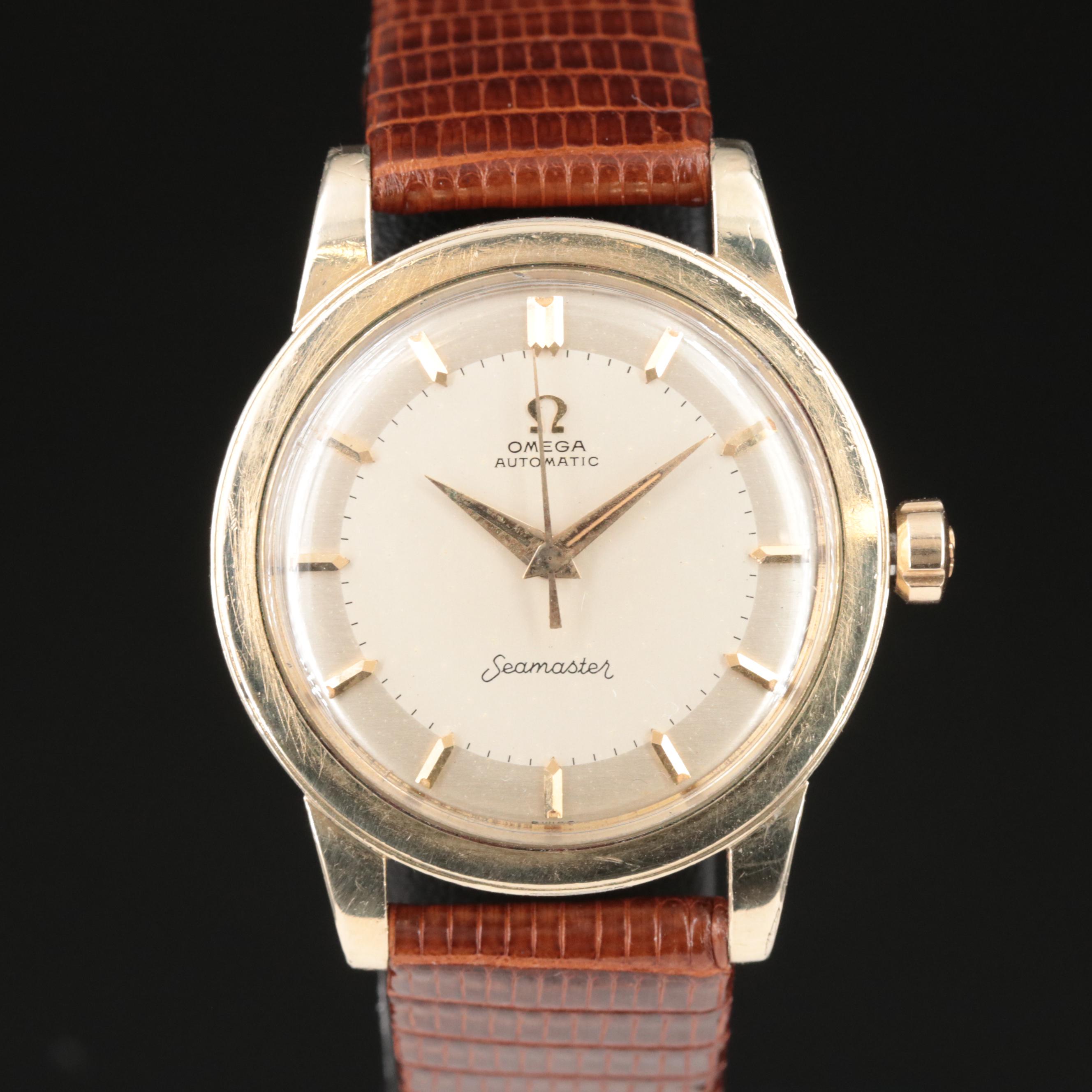 1958 Gold-Filled Omega Seamaster Watch | EBTH