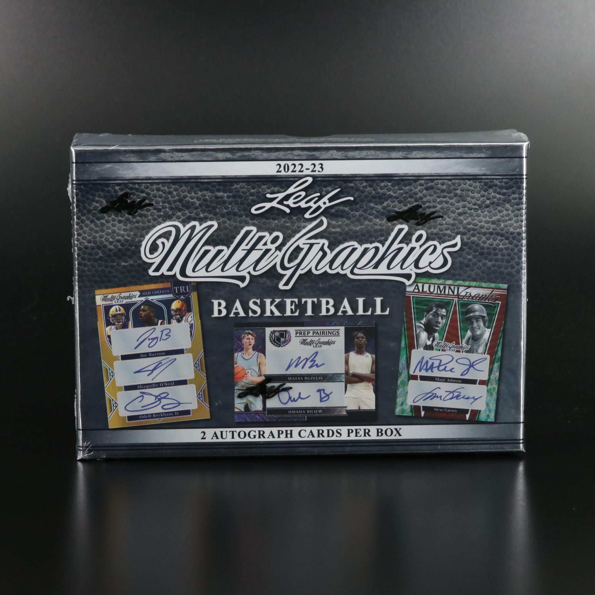2022/23 Leaf Multigraphics Basketball Cards Sealed Hobby Box, 2 Autos ...