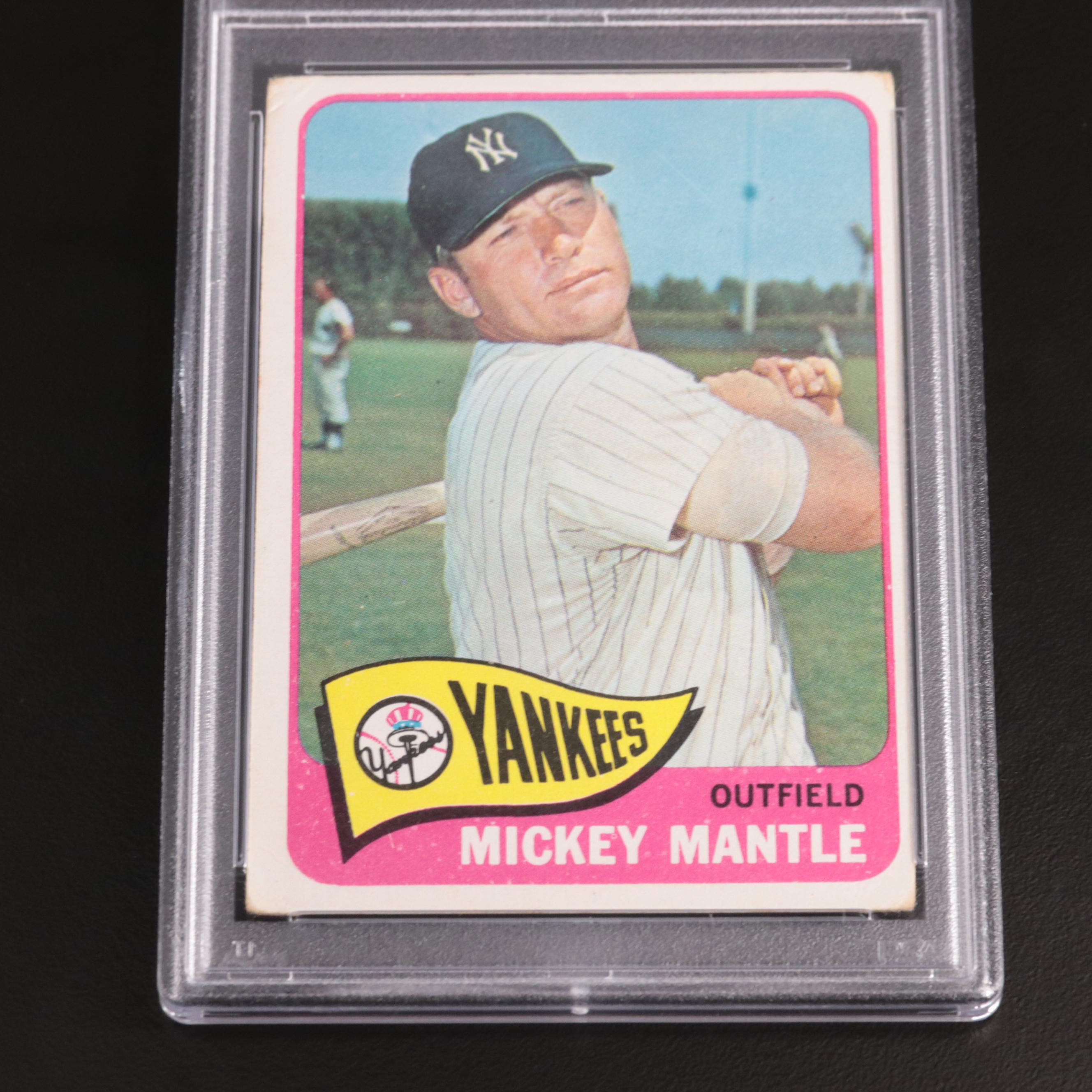 1965 Topps Mickey Mantle New York Yankees #350 Graded PSA 2 Good ...
