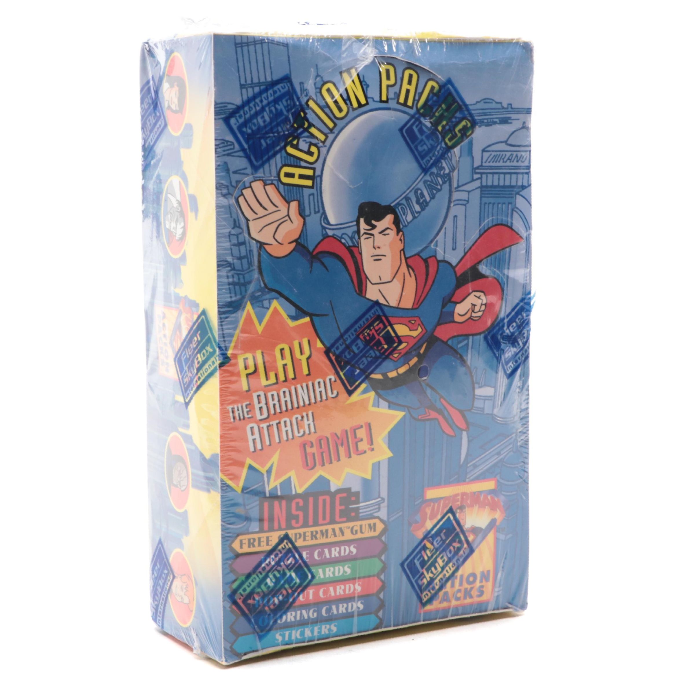 1996 Fleer Skybox Superman Action Packs Hobby Box | EBTH