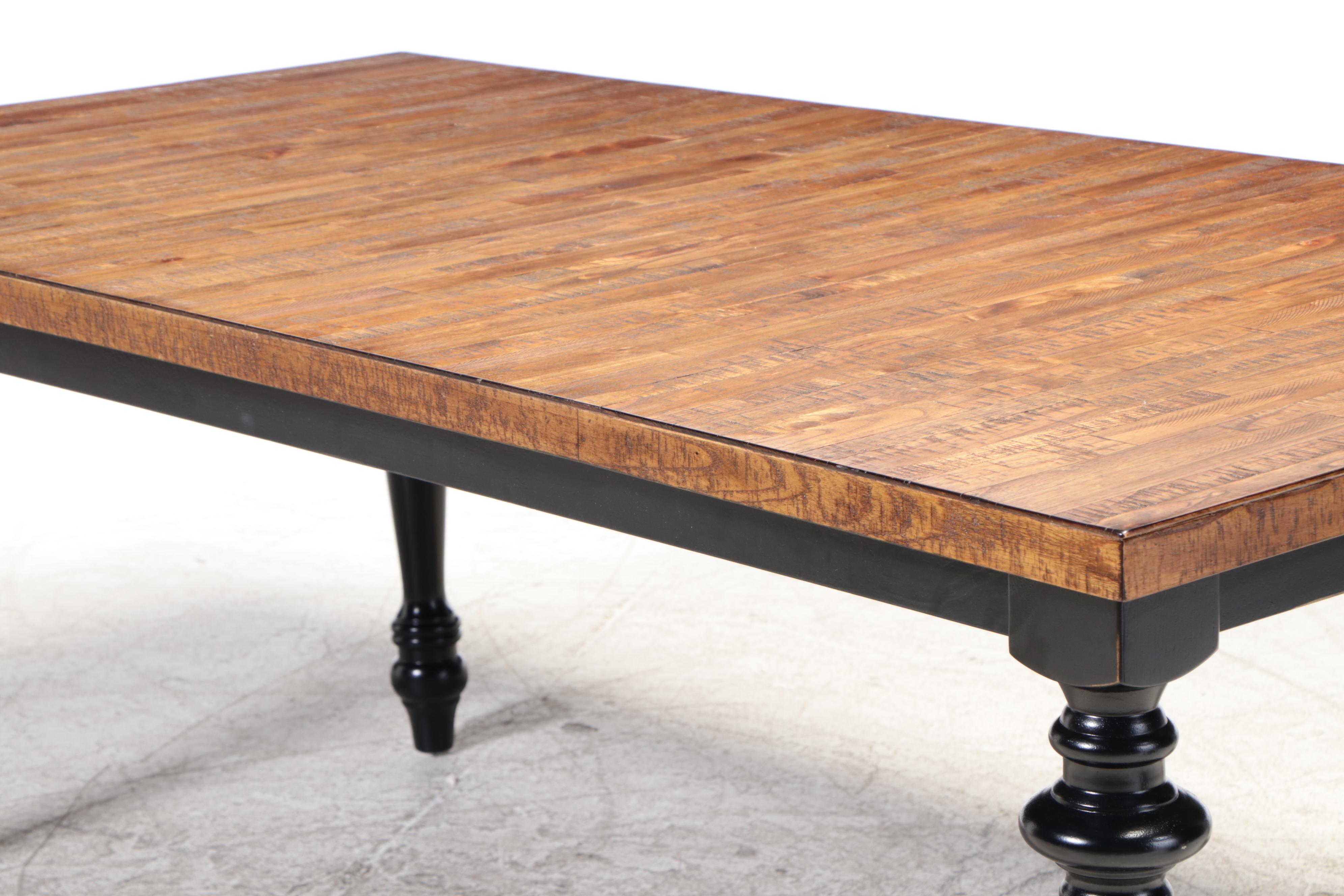 Parcel-Ebonized Dining Table and Six Chairs | Everything But The House