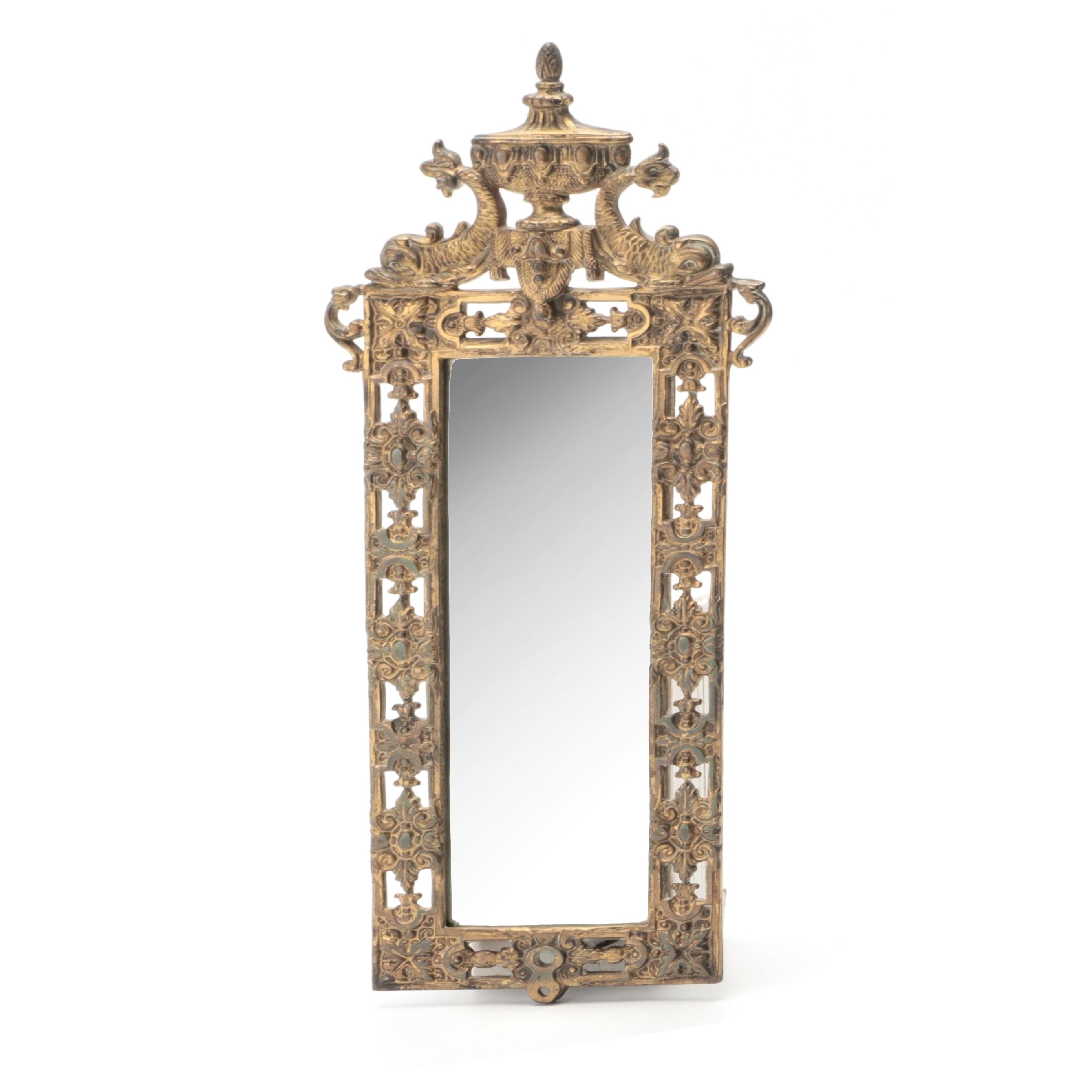 Rococo Style Cast Brass Mirror, Late 19th/ Early 20th Century | EBTH