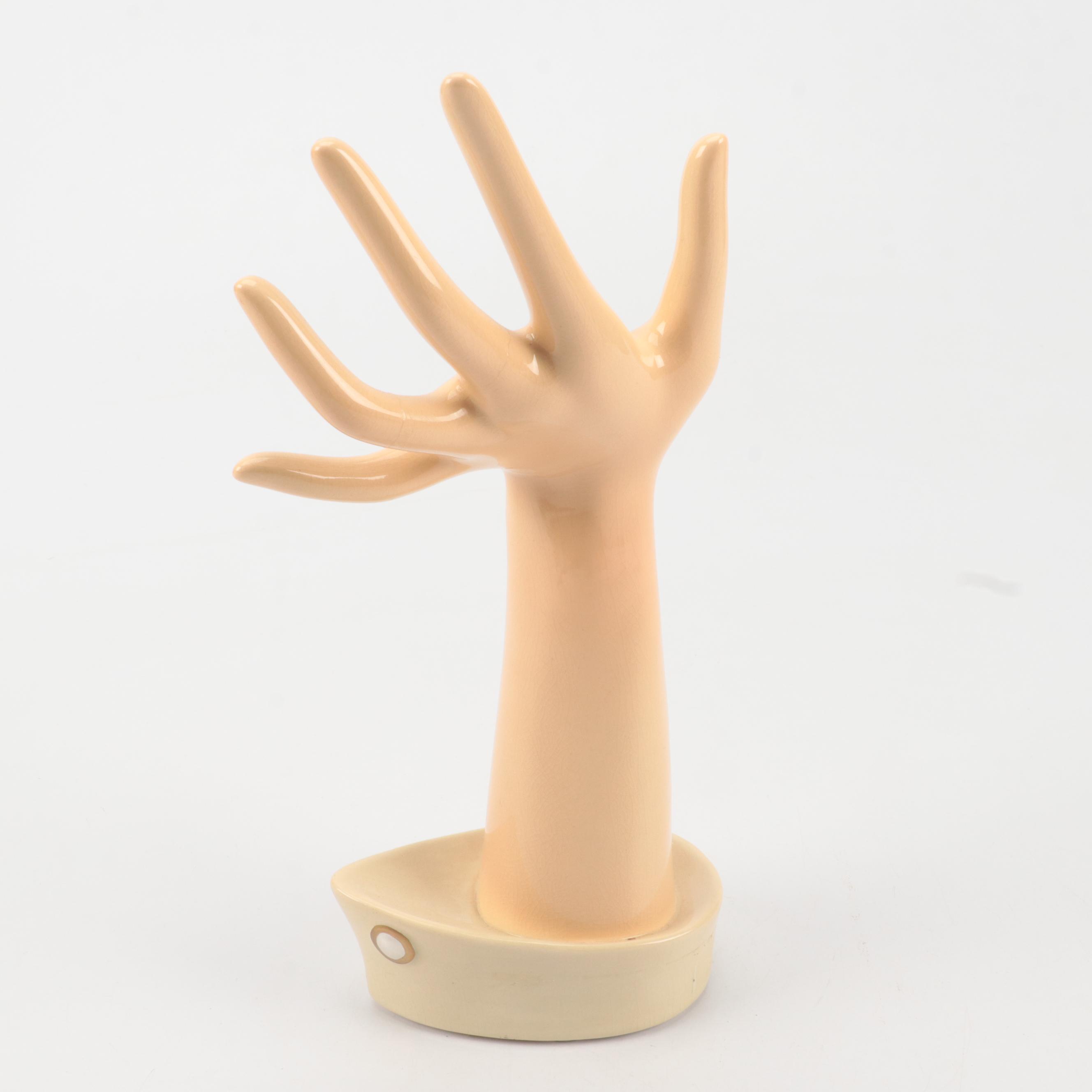 Mid Century Modern Jewelry Display Hand | EBTH