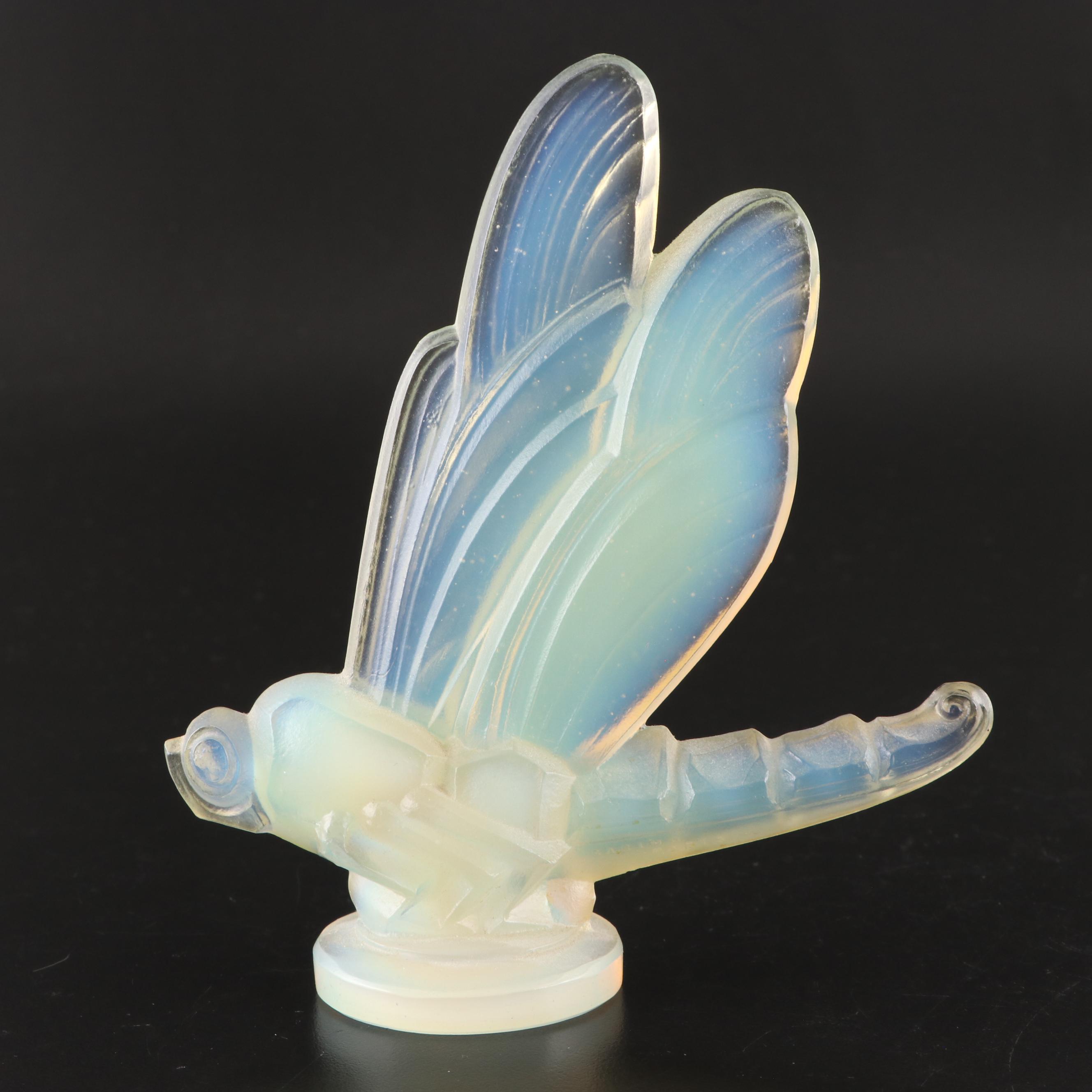 Sabino Opalescent Art Glass Dragonfly Car Mascot Early/Mid-20th Century ...